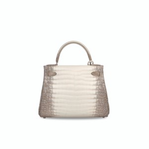 AN EXCEPTIONAL, MATTE WHITE HIMALAYA NILOTICUS CROCODILE DIAMOND ...