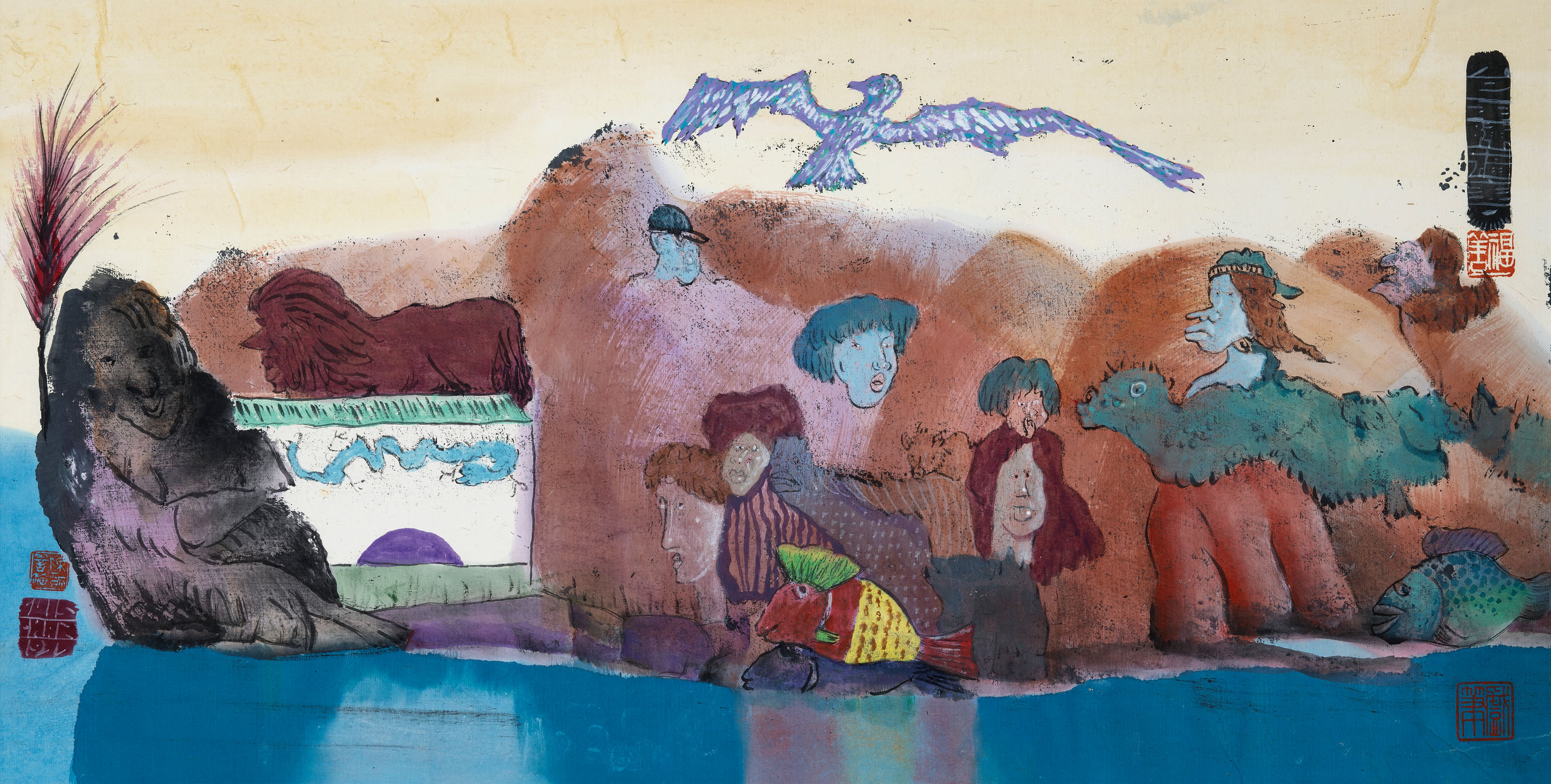 LUIS CHAN (CHEN FUSHAN, 1905-1995), Fantasy Landscape | Christie’s