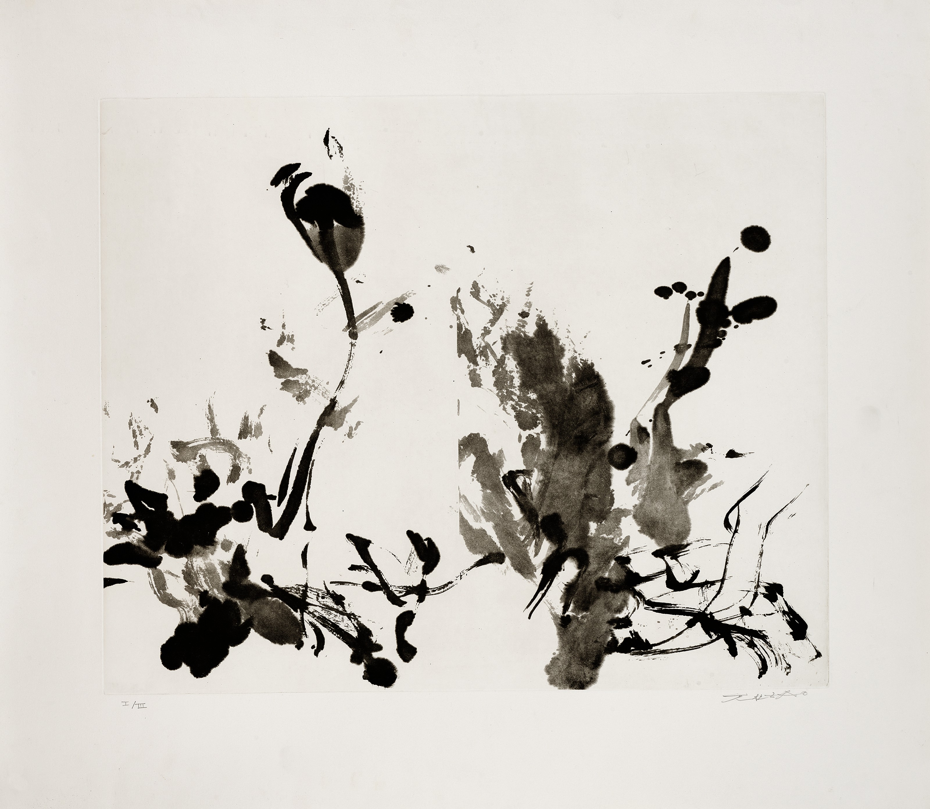 ZAO WOU-KI (ZHAO WUJI, 1920-2013), Le Jardin d'encre (The Ink Garden ...