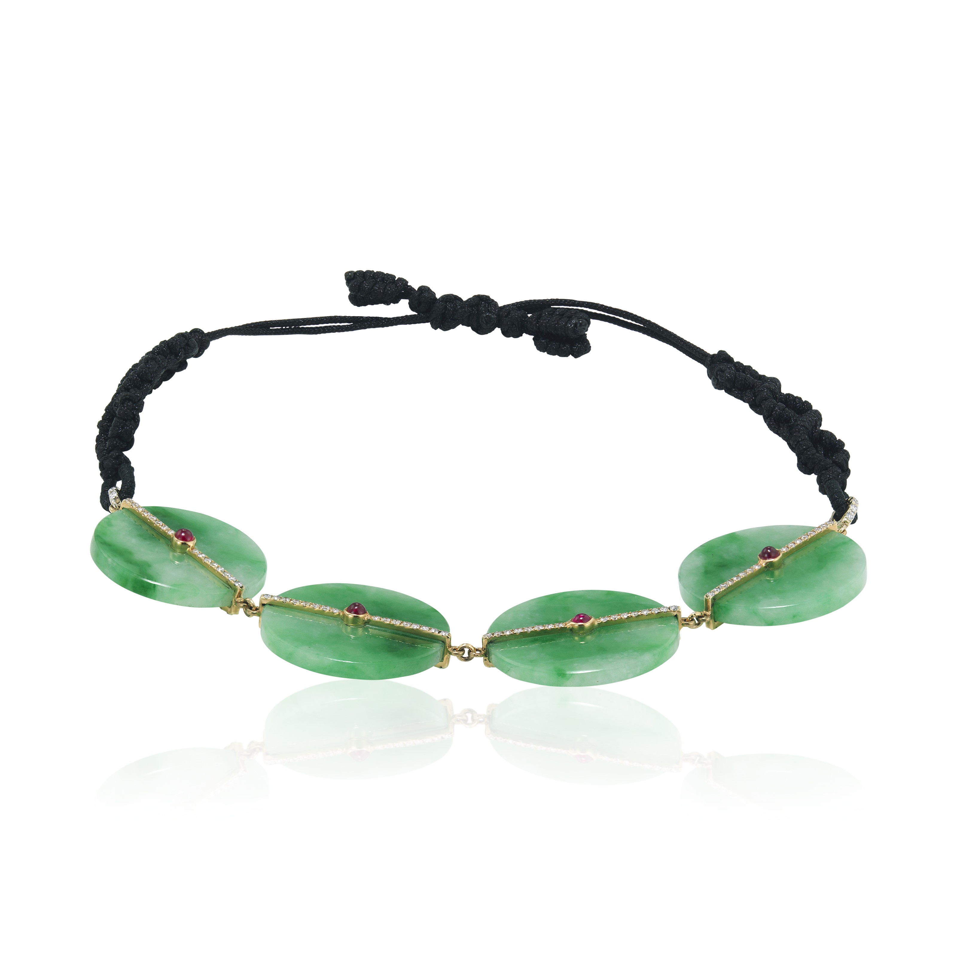 JADEITE, RUBY AND DIAMOND BRACELET WITH REPORT, | Christie’s