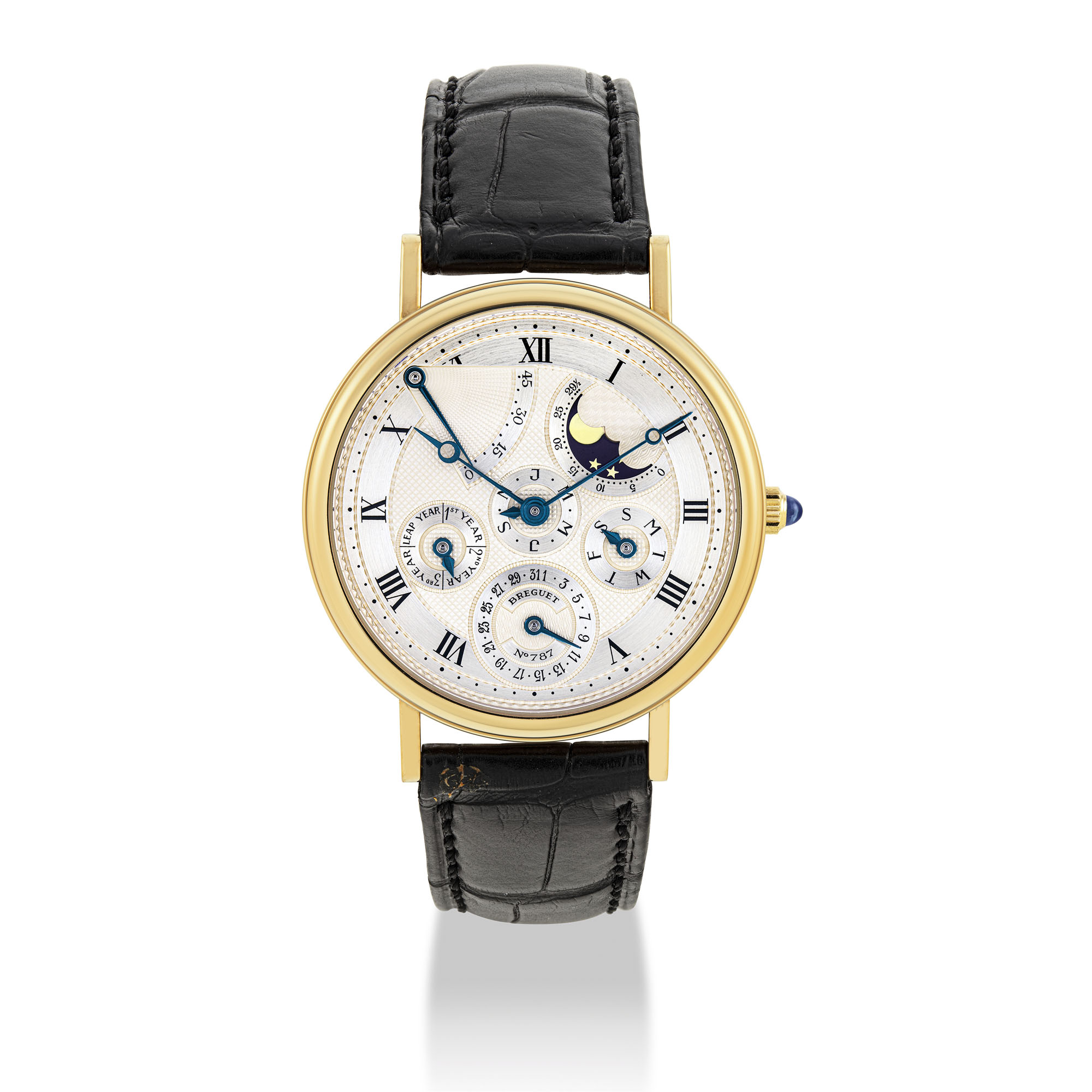 BREGUET, GOLD, PERPETUAL CALENDAR, MOON PHASES AND POWER RESERVE, REF ...
