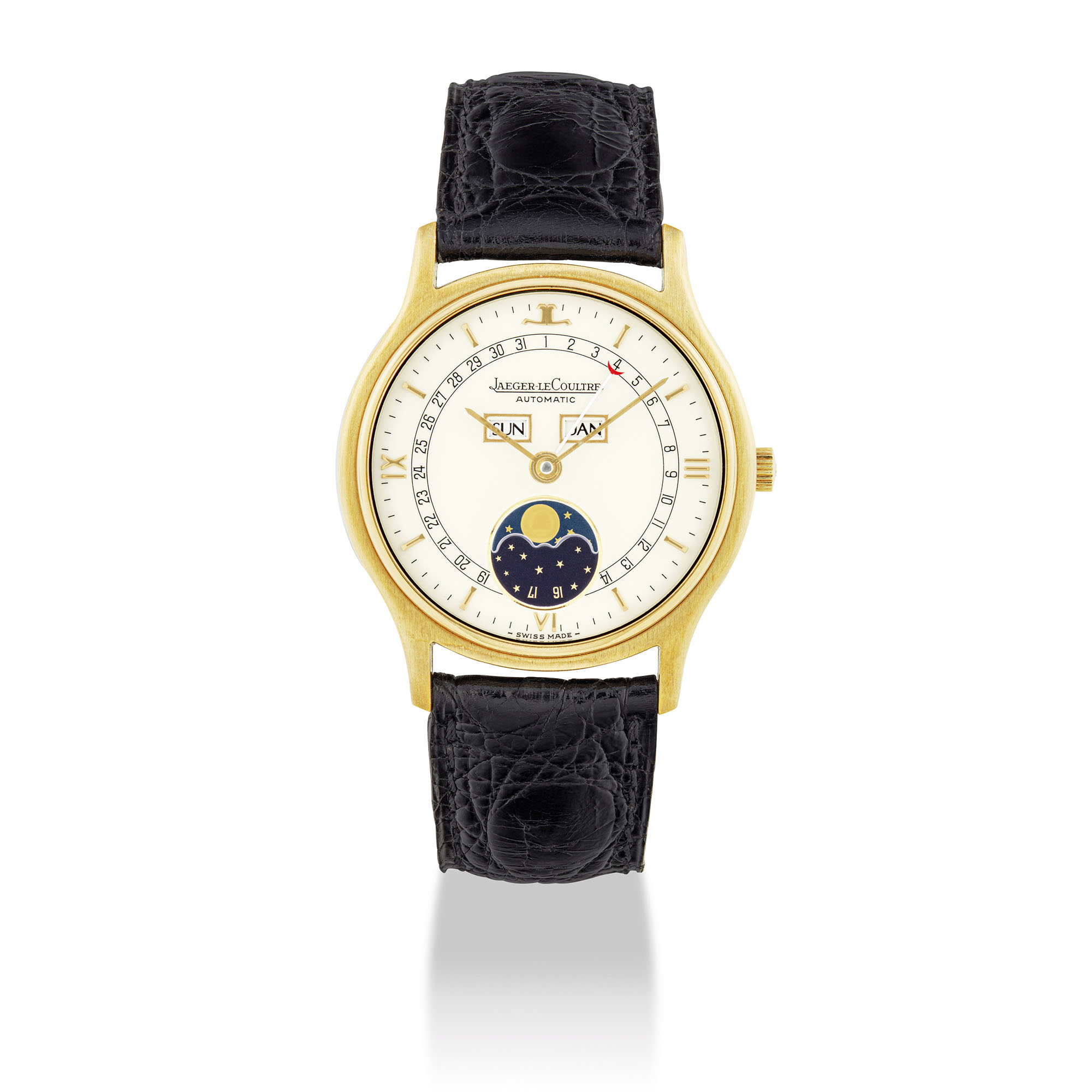 JAEGER-LECOULTRE, GOLD TRIPLE CALENDAR AND MOON PHASES, | Christie’s