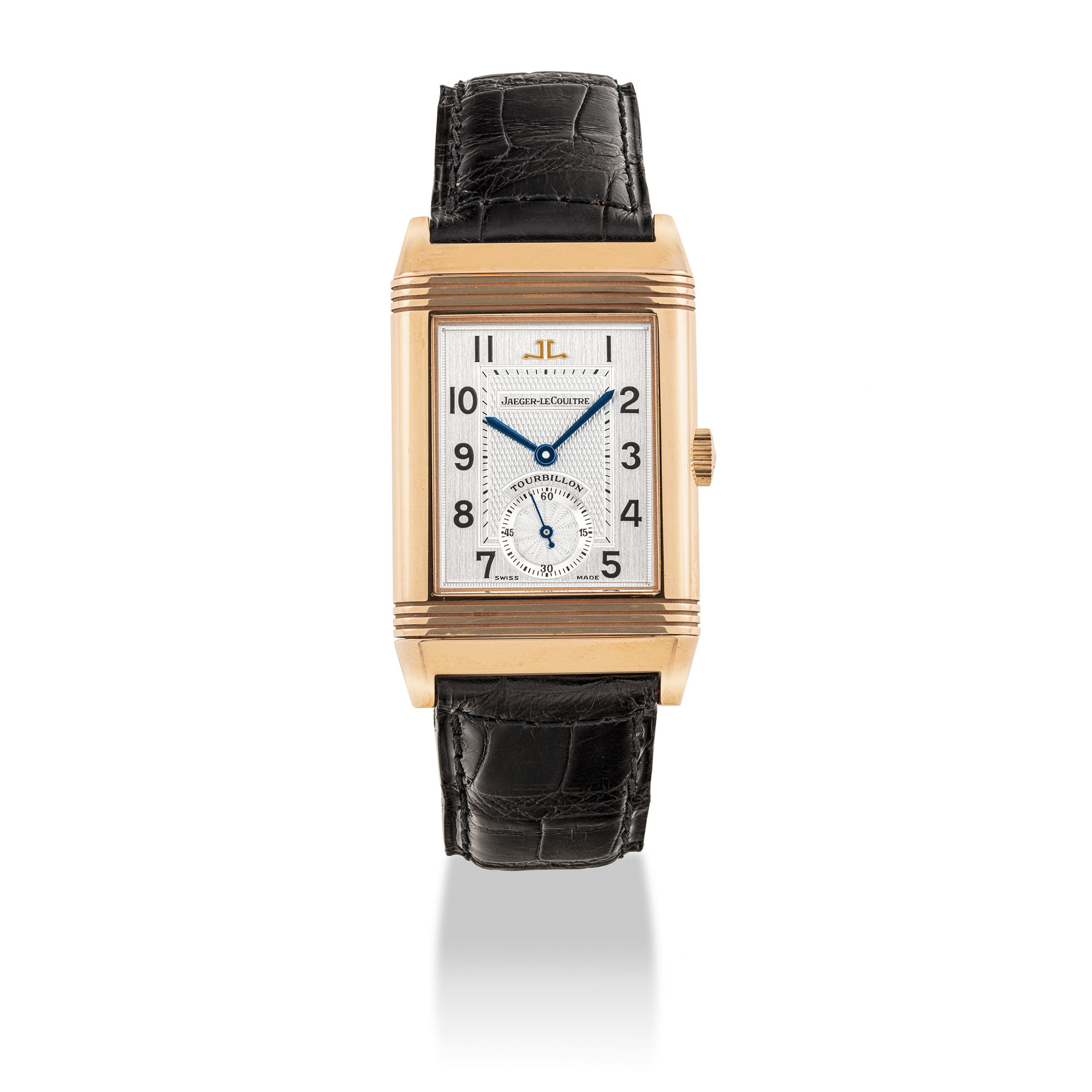 JAEGER-LECOULTRE, LIMITED EDITION, PINK GOLD REVERSO TOURBILLON, NO ...