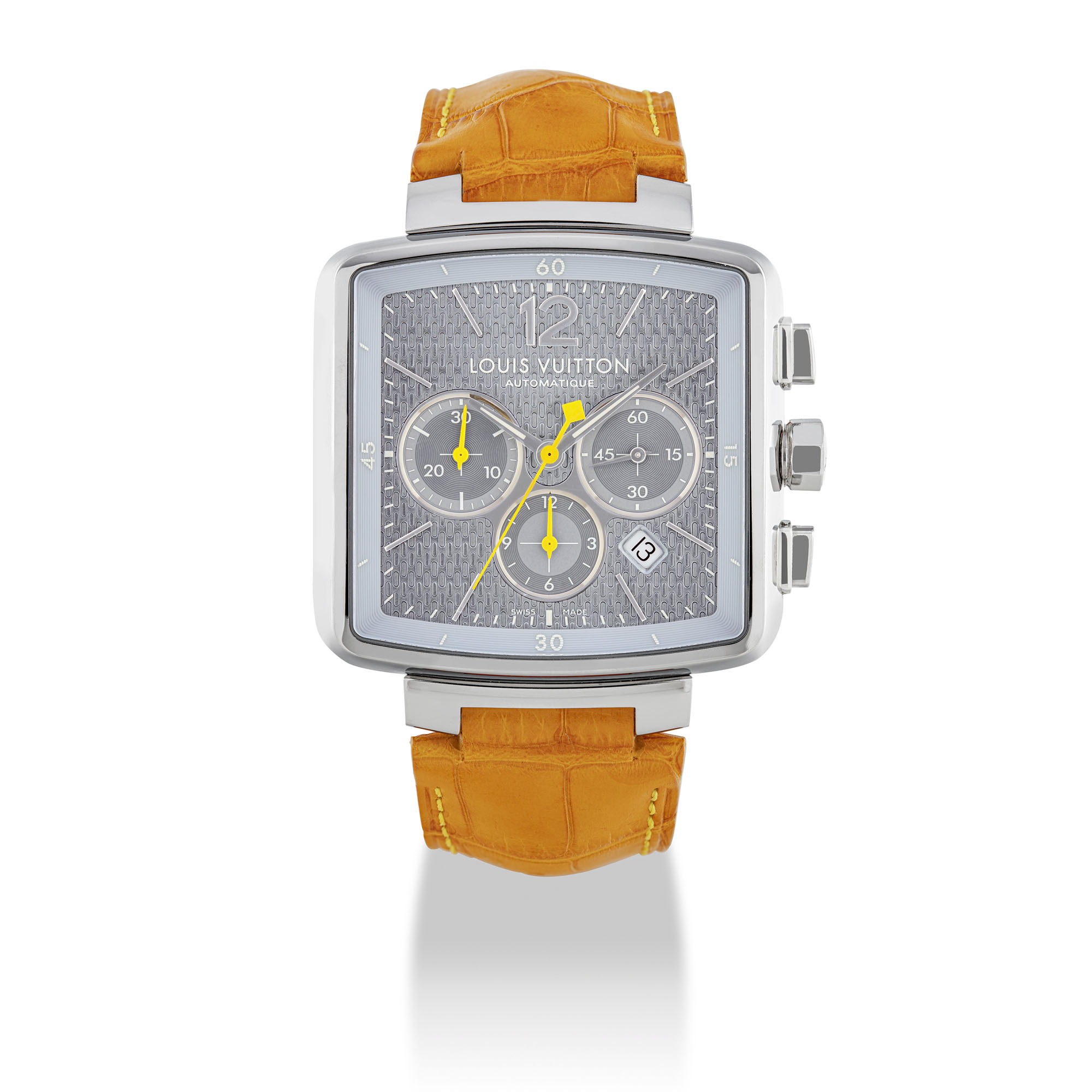 LOUIS VUITTON, STAINLESS STEEL, CHRONOGRAPH WITH DATE, | Christie’s
