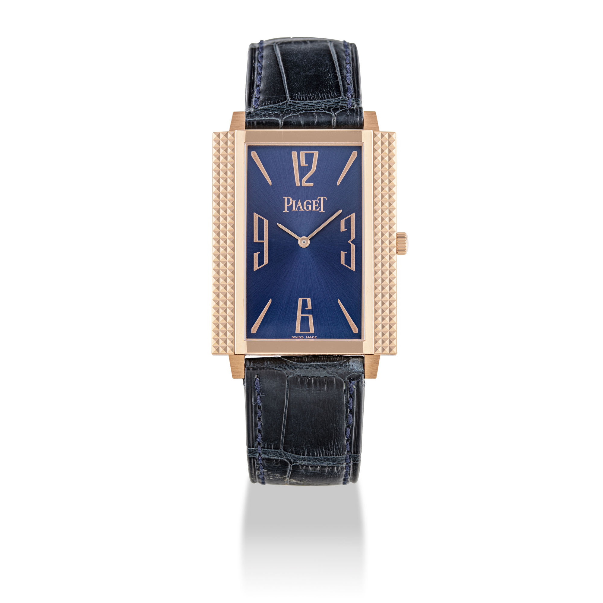 PIAGET, PINK GOLD RETANGULAR WRISTWATCH, | Christie’s