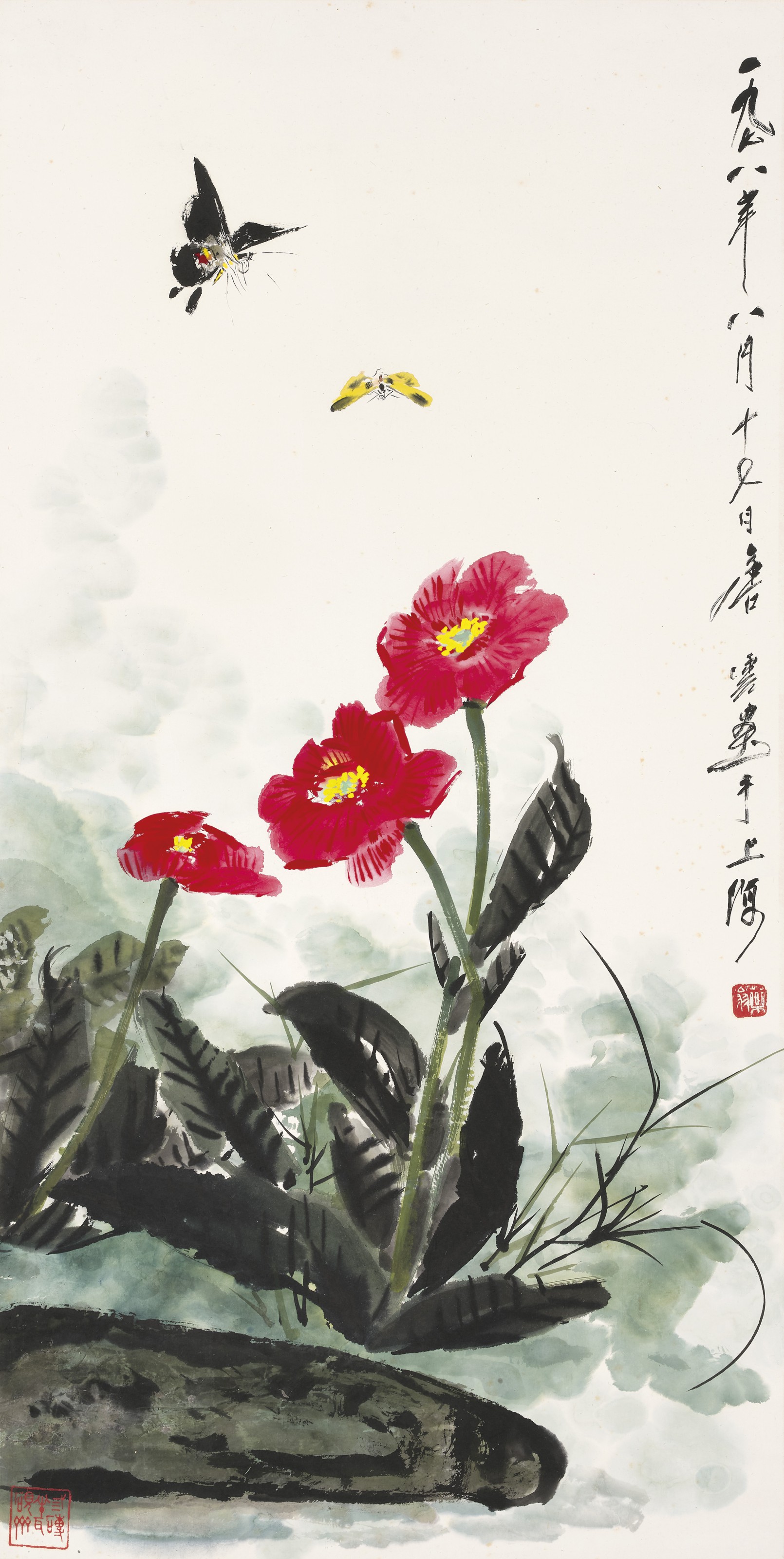 TANG YUN (1910-1993), Butterflies and Flowers | Christie’s