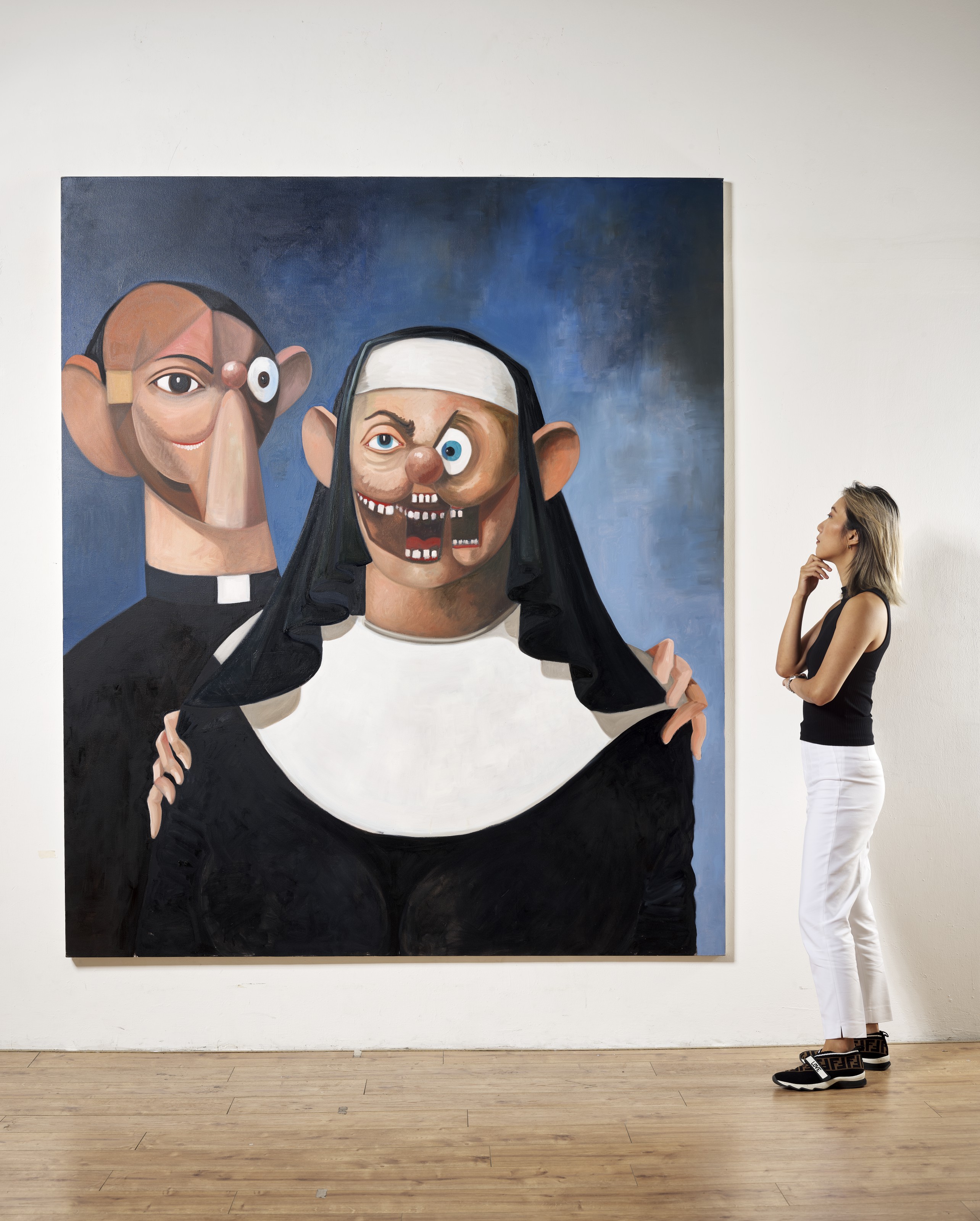 GEORGE CONDO (B. 1957), Nun and Priest | Christie’s