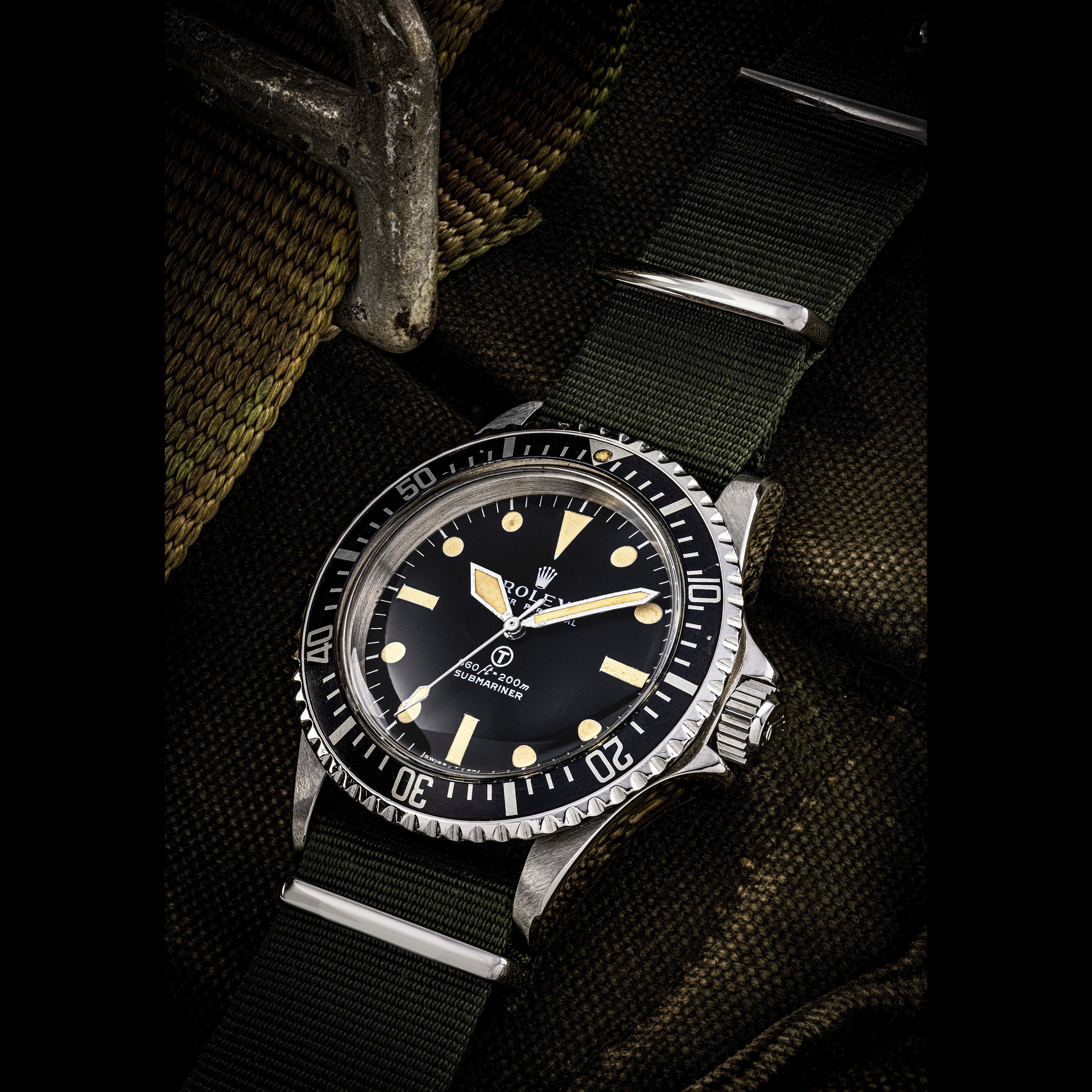 ROLEX, MILITARY SUBMARINER REF.5513/5517 WITH "HUDSON" LETTER, MADE FOR ...