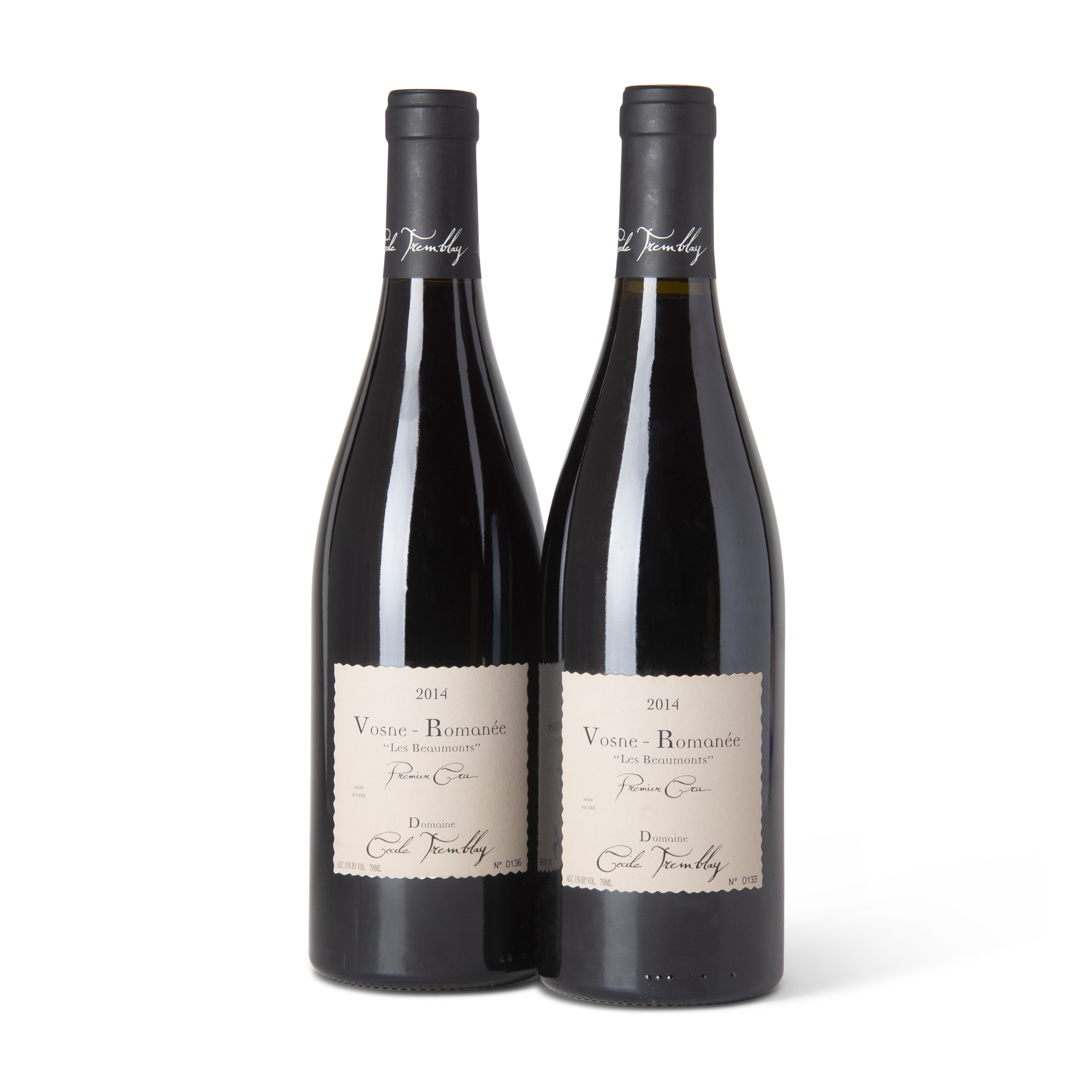 Cecile Tremblay Vosne-Romanee 1er Cru Les Beaux Monts 2014, (2 bottles ...