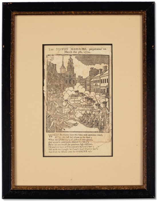 THE BOSTON MASSACRE, PERPETRATED ON MARCH THE 5TH, 1770, Paul Revere ...
