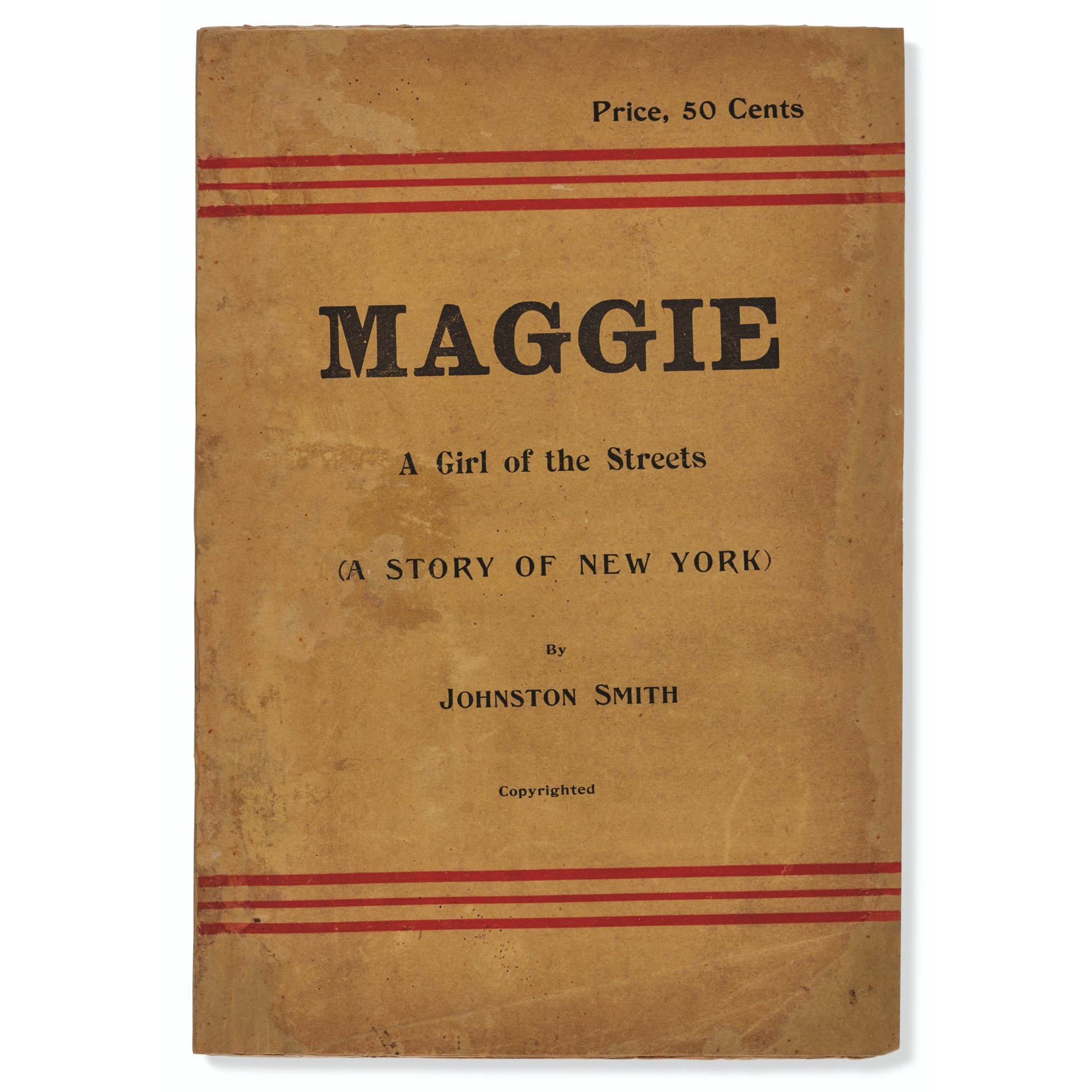 Stephen Crane's Maggie, The Manney copy, in original wrappers | Christie's