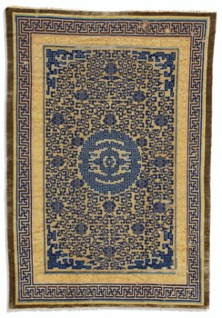 A LARGE NINGXIA 'DRAGON' CARPET