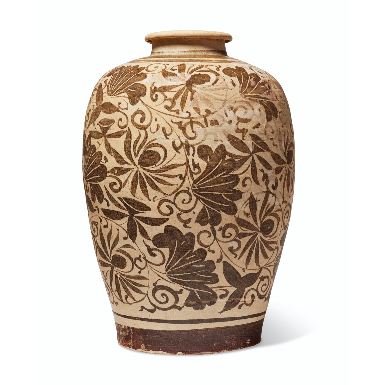 A RARE PAINTED JIZHOU BOTTLE, SOUTHERN SONG DYNASTY (1127-1279 ...