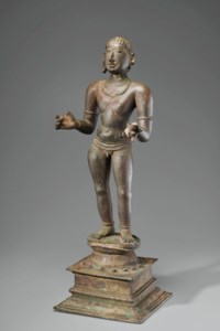 A RARE AND IMPORTANT BRONZE FIGURE OF SAMBANDAR, SOUTH INDIA, TAMIL ...