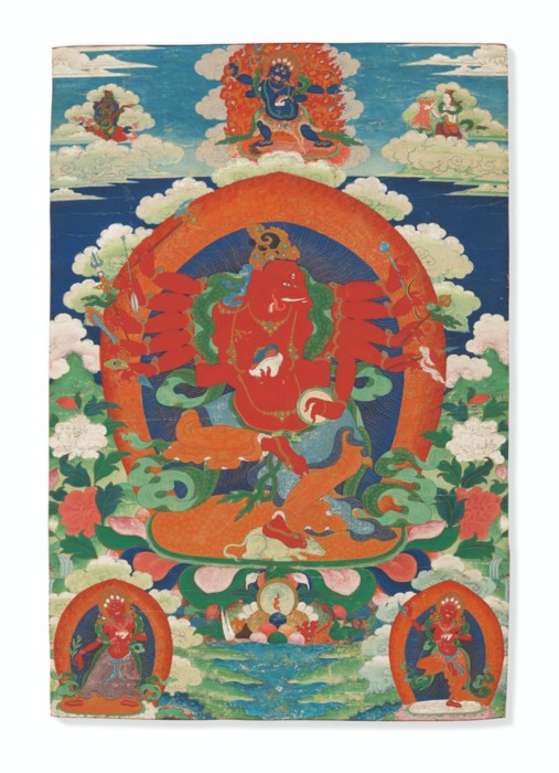 A PAINTING OF GANAPATI, TIBET, 18TH CENTURY | Christie's