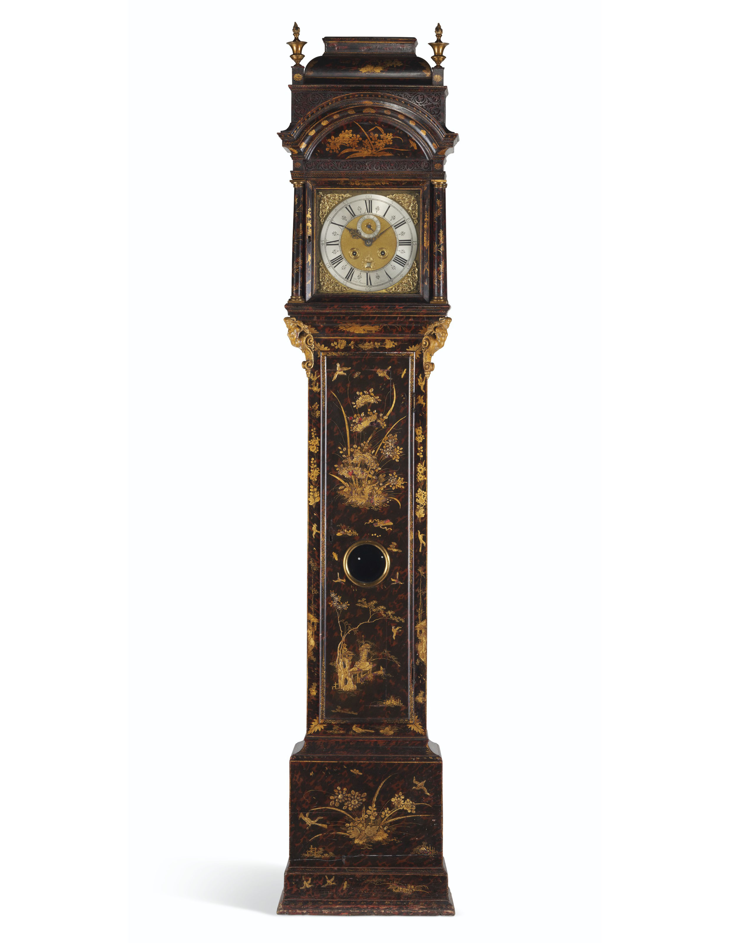 queen anne longcase clock