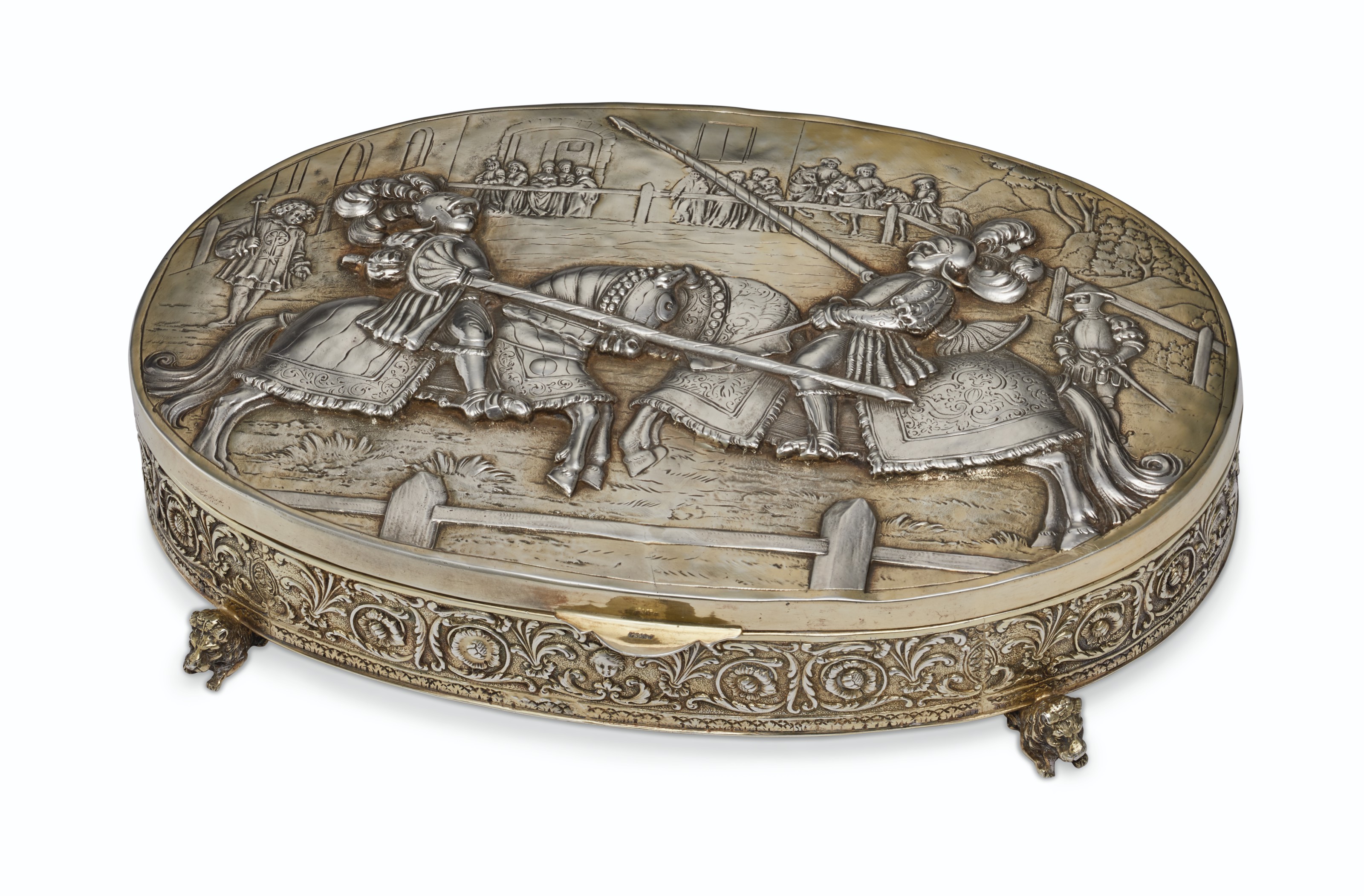 A GERMAN SILVER-GILT TABLE BOX AND COVER, EARLY 20TH CENTURY | Christie’s