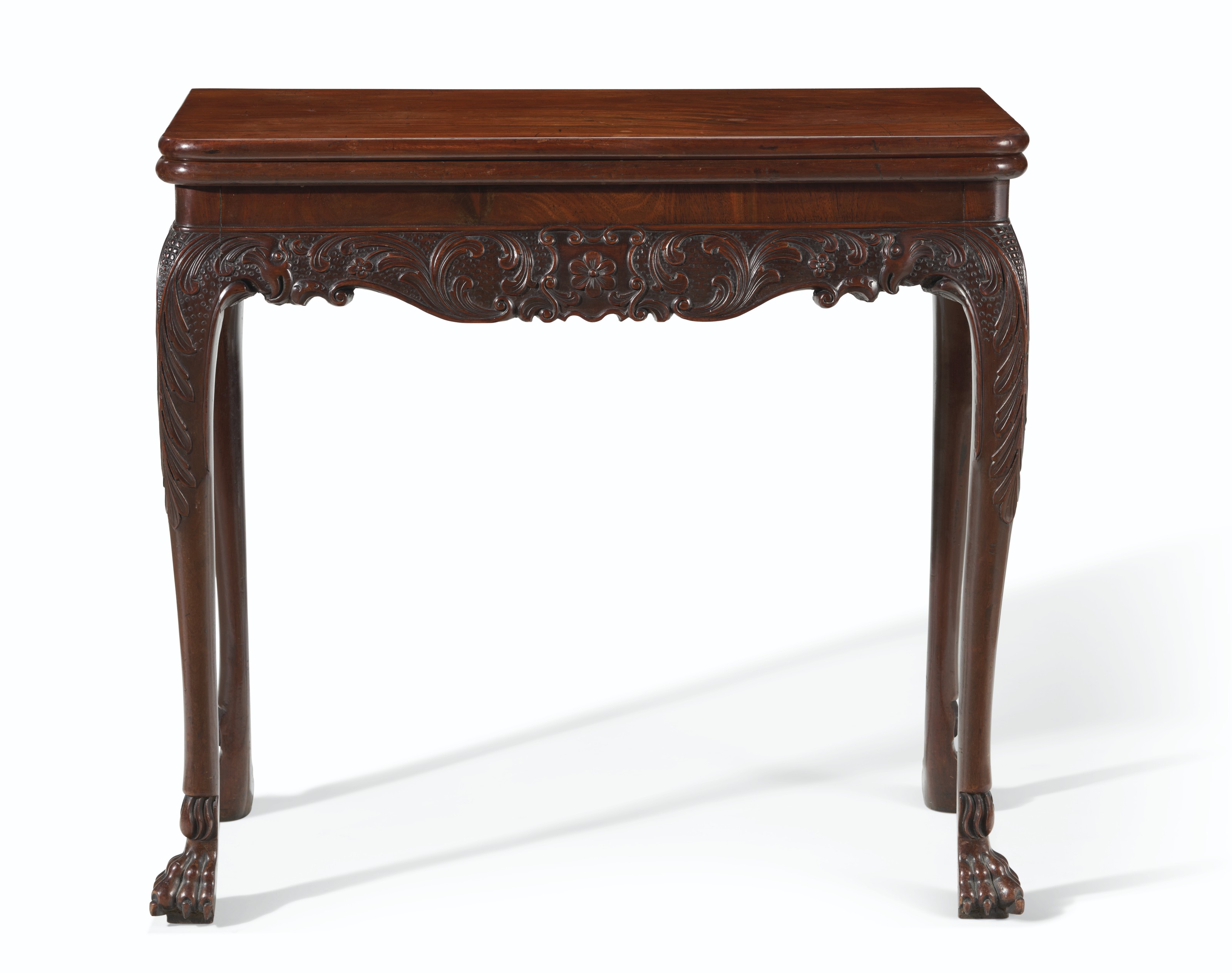 AN IRISH GEORGE II MAHOGANY CARD TABLE, CIRCA 1750 | Christie’s