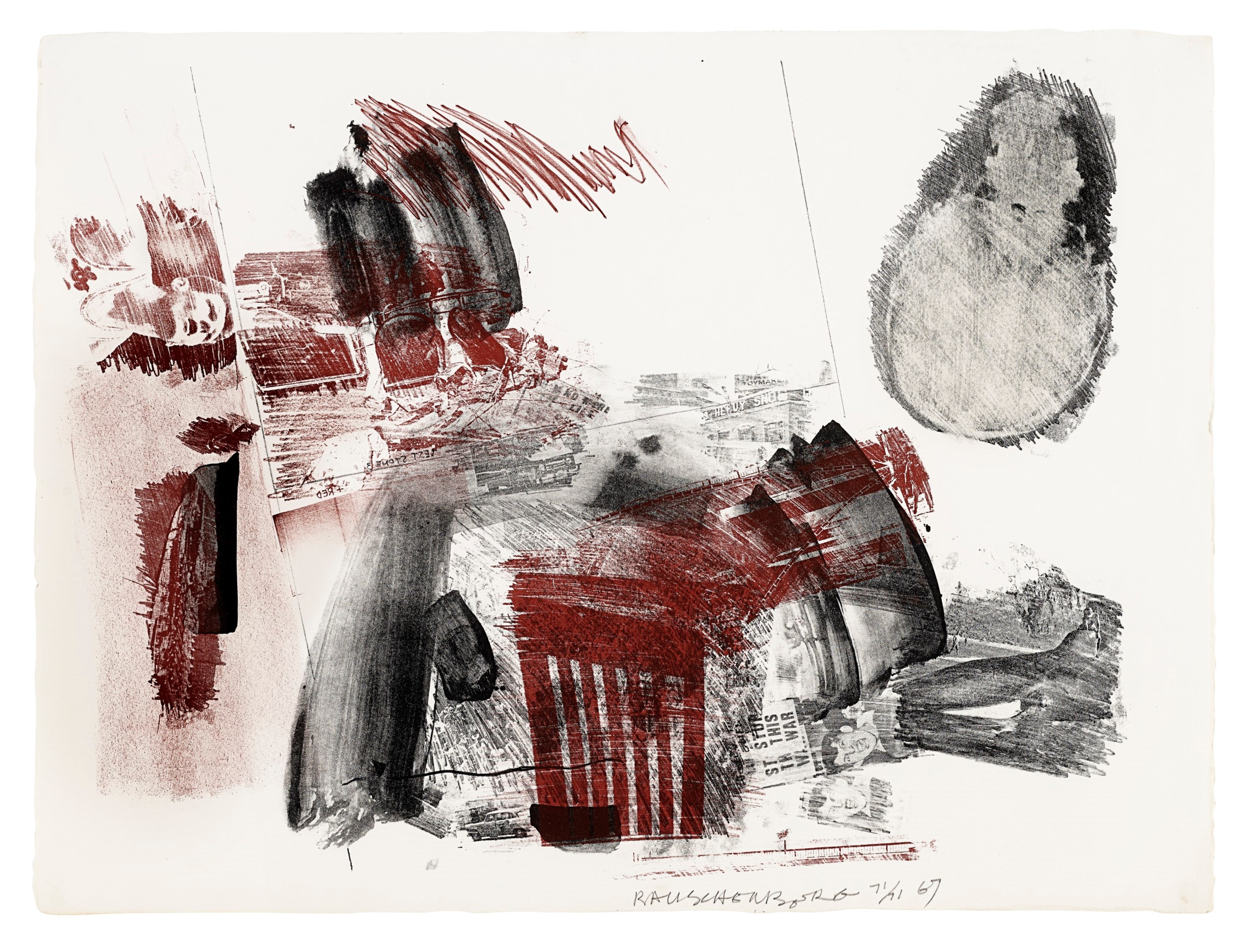 ROBERT RAUSCHENBERG(1925-2008), Booster and Seven Studies: four prints ...