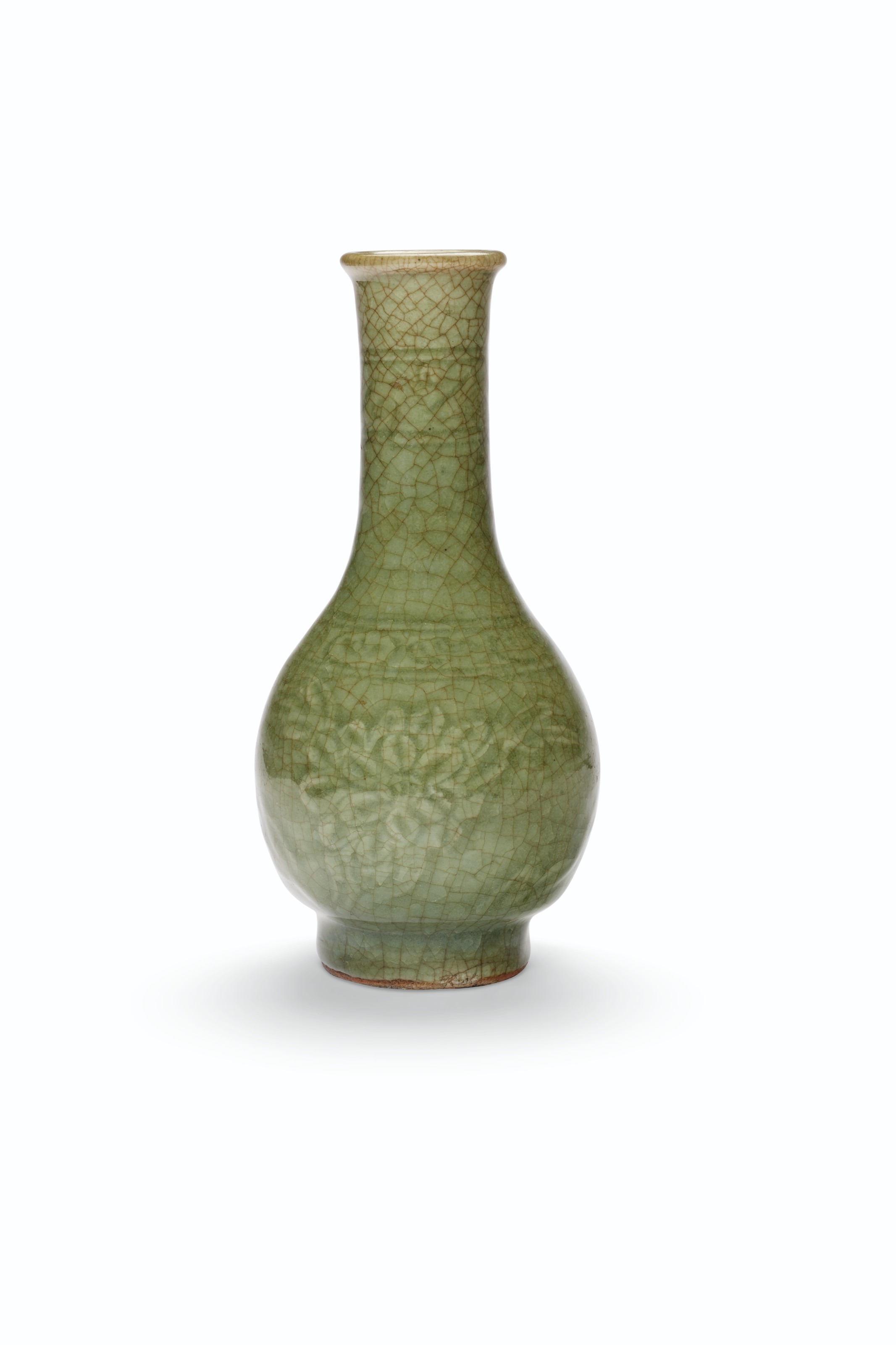 A CHINESE LONGQUAN OR LONGQUAN CELADON-STYLE VASE, MING/QING DYNASTY ...