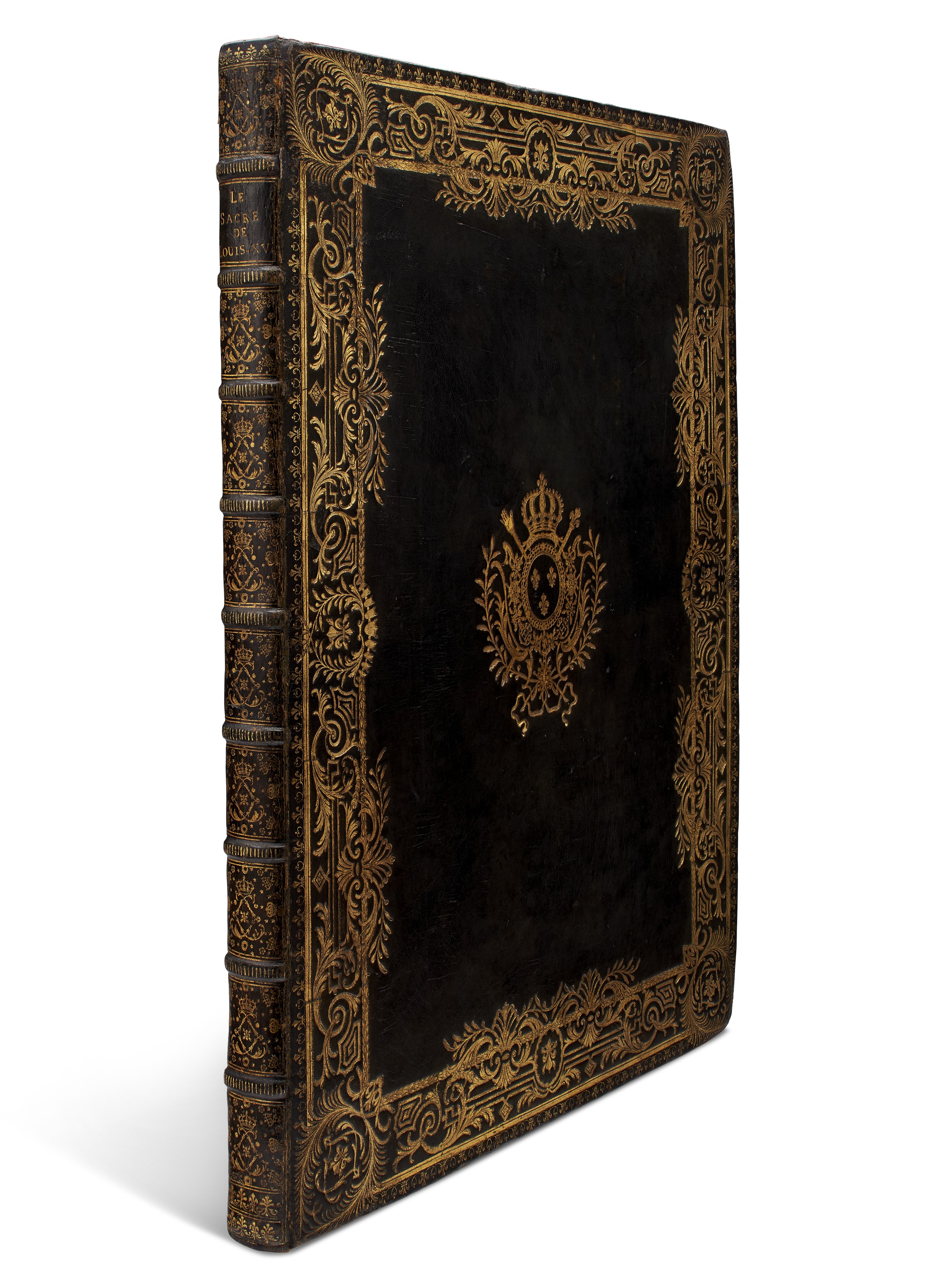 Coronation of Louis XV in Reims Cathedral in 1722, Bound by Padeloup le ...