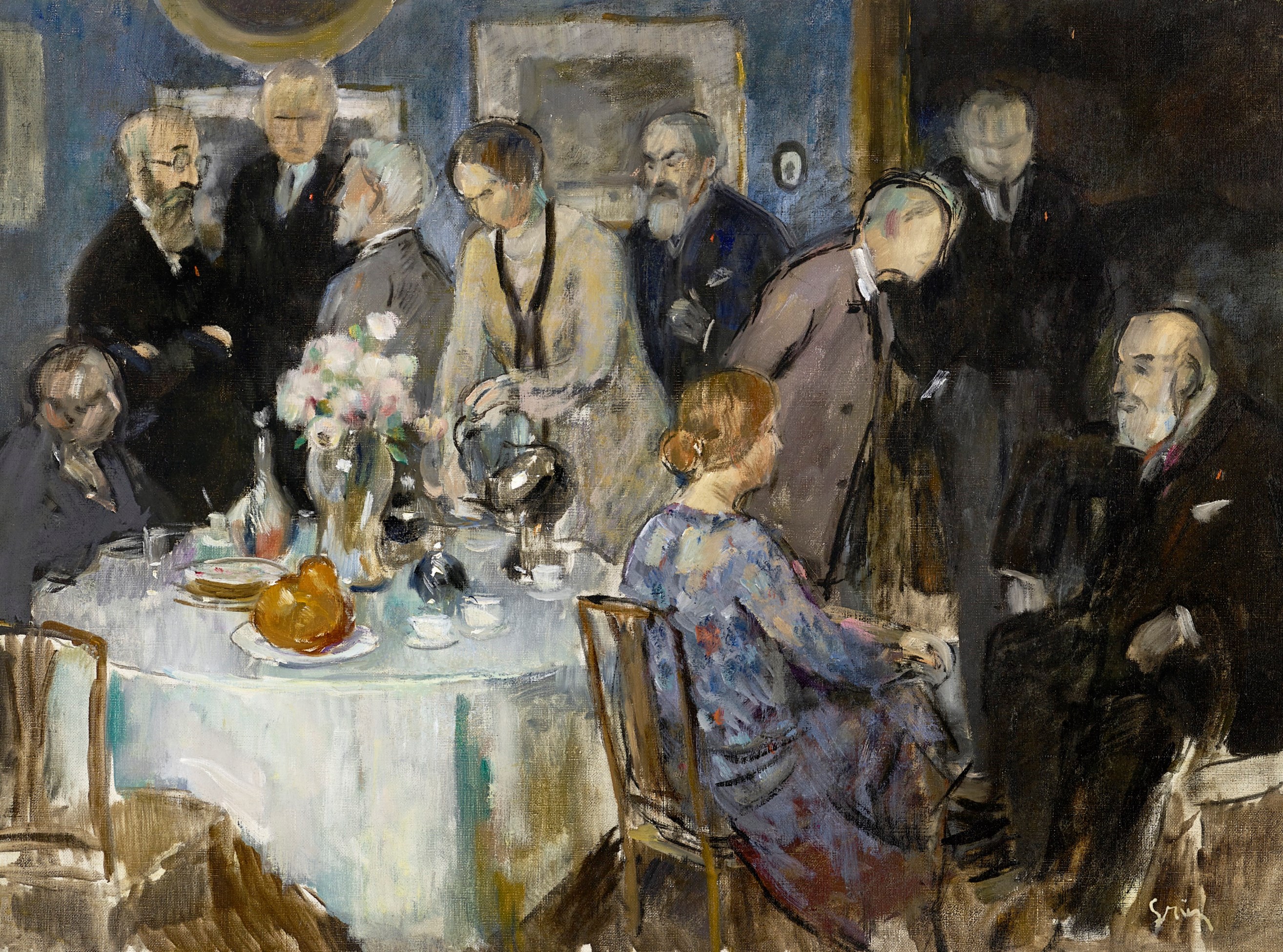 Jules-Alexandre Grün (French, 1868-1938), Étude pour 'Un groupe d ...