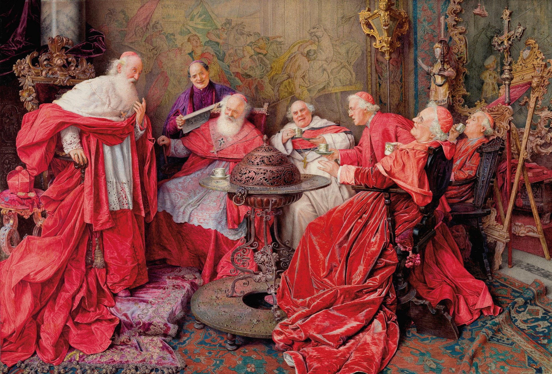 GIUSEPPE SIGNORINI (ITALIAN, 1857-1932), Afternoon Relaxation | Christie's