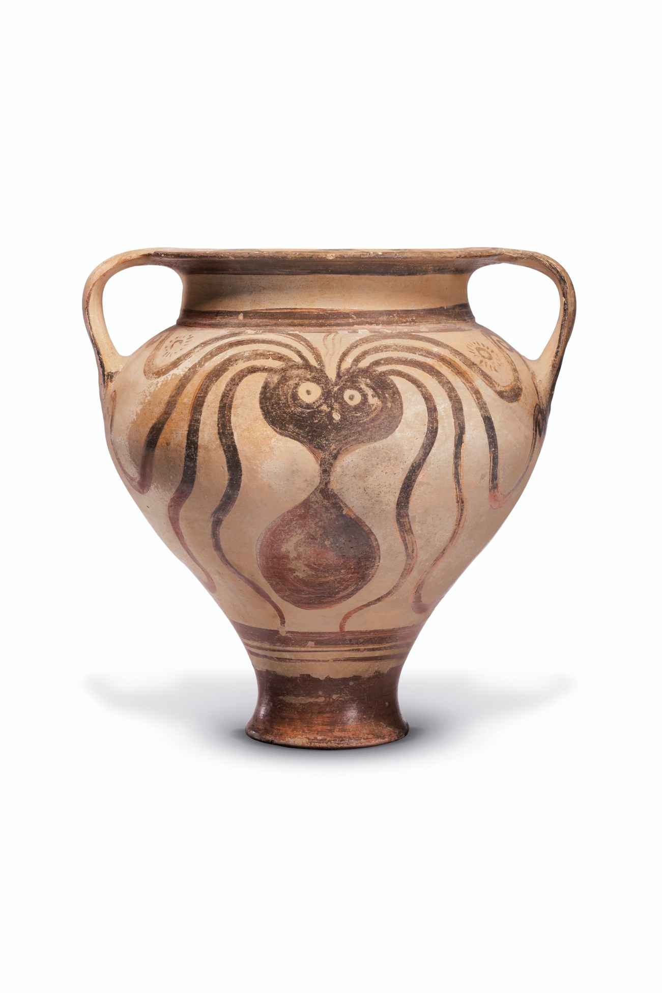 A MYCENAEAN POTTERY AMPHOROID KRATER, LATE HELLADIC IIIC, CIRCA 1200 ...