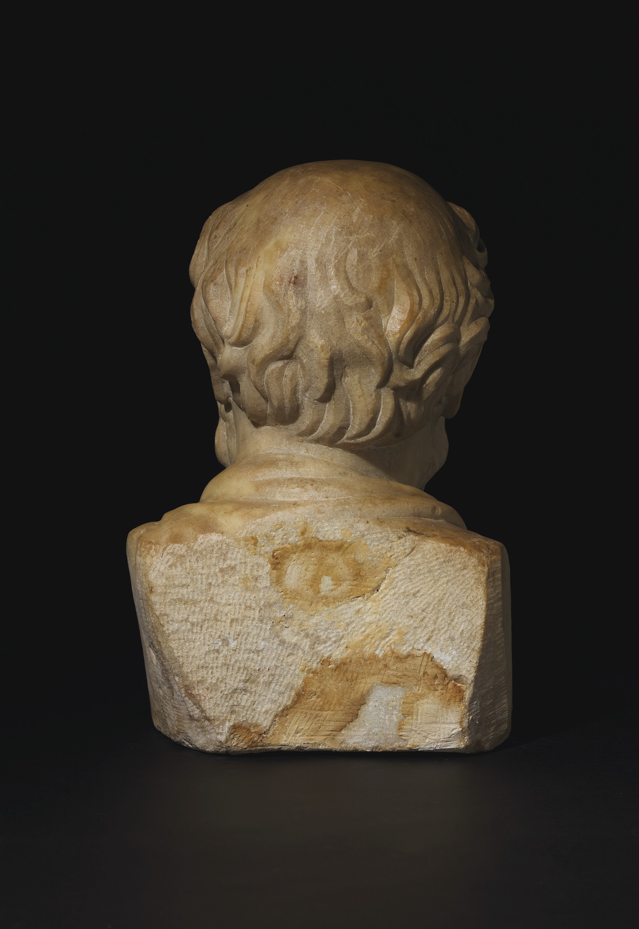 A ROMAN MARBLE PORTRAIT OF THE ORATOR LYSIAS
