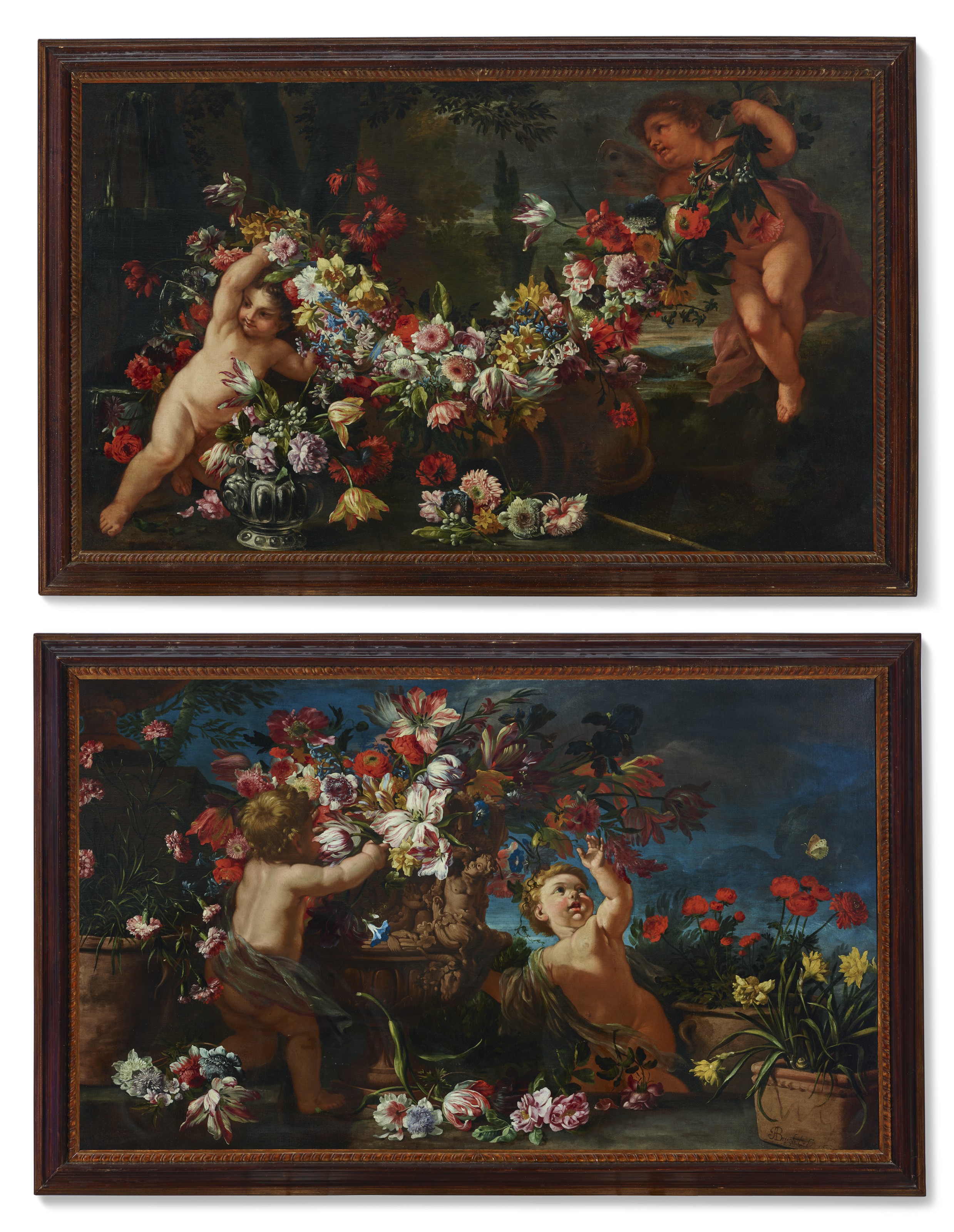 ABRAHAM BRUEGHEL (ANTWERP 1631-1697 NAPLES) AND GUILLAUME COURTOIS, IL ...