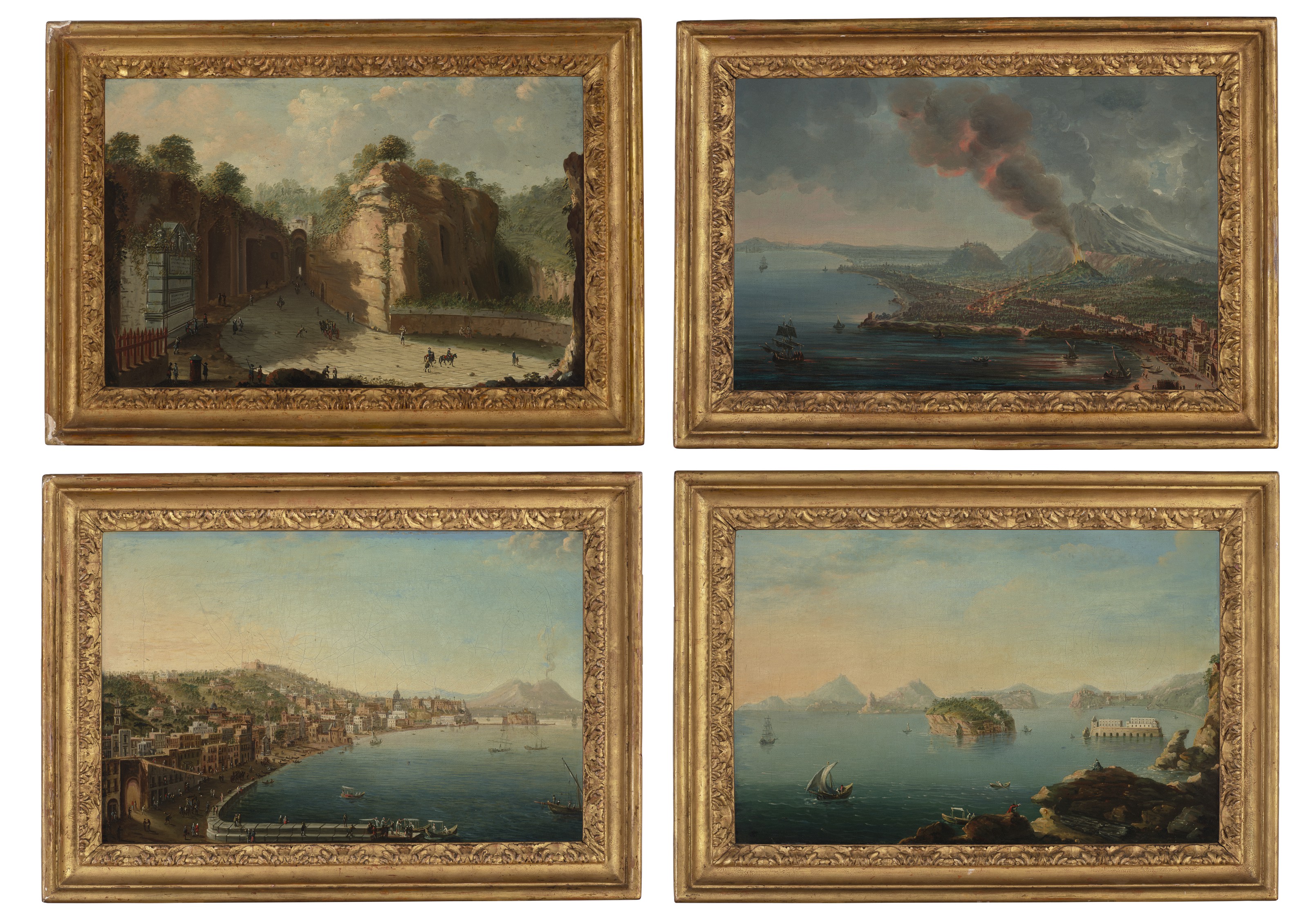 PIETRO ANTONIANI (MILAN 1740-1805), The Grotto of Pozzuoli, Naples; The ...