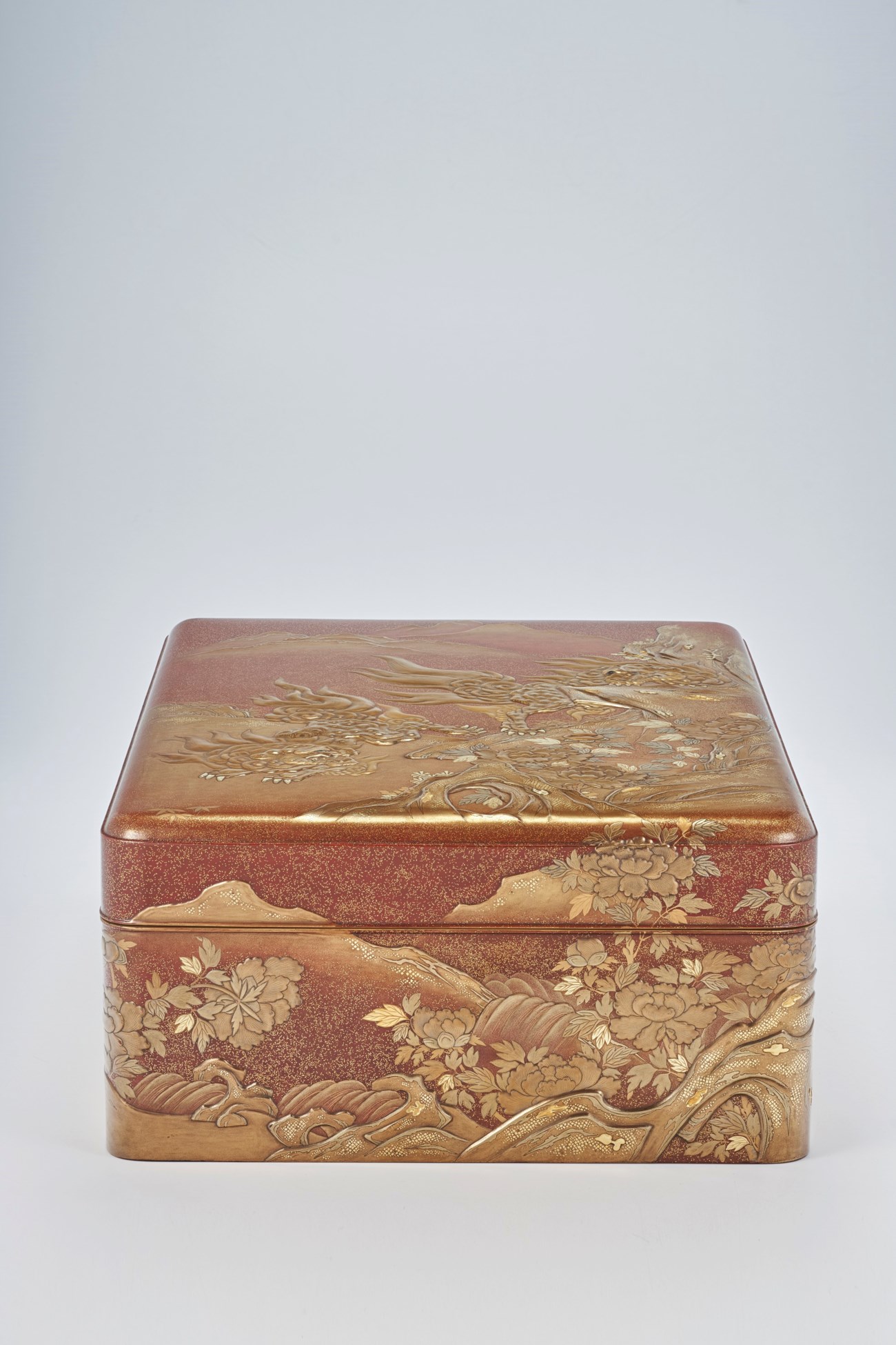 A SET OF LACQUER STATIONERY BOX (RYOSHIBAKO) AND WRITING BOX ...