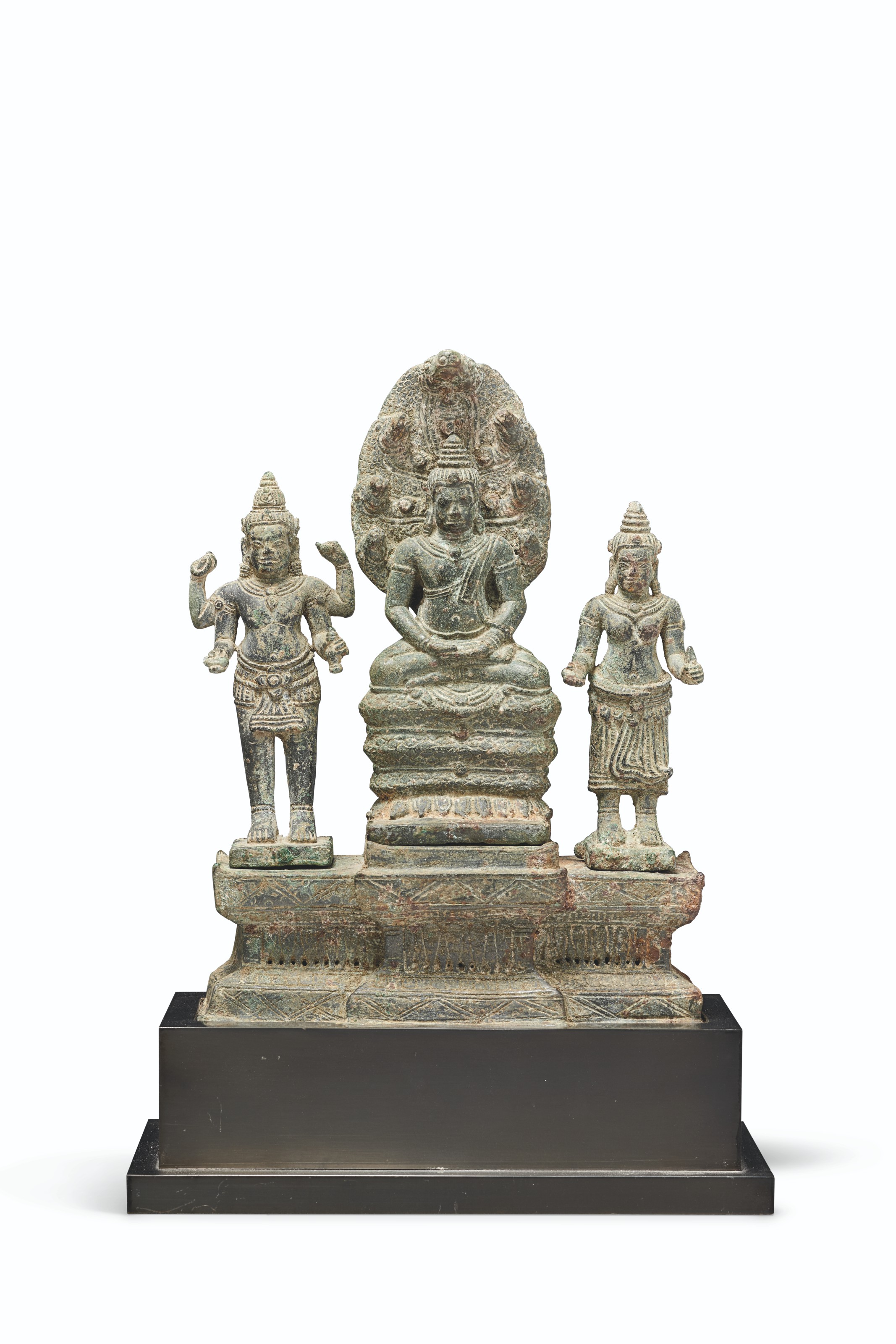 A BRONZE BUDDHIST TRIAD, KHMER, BAYON STYLE, 13TH CENTURY | Christie’s