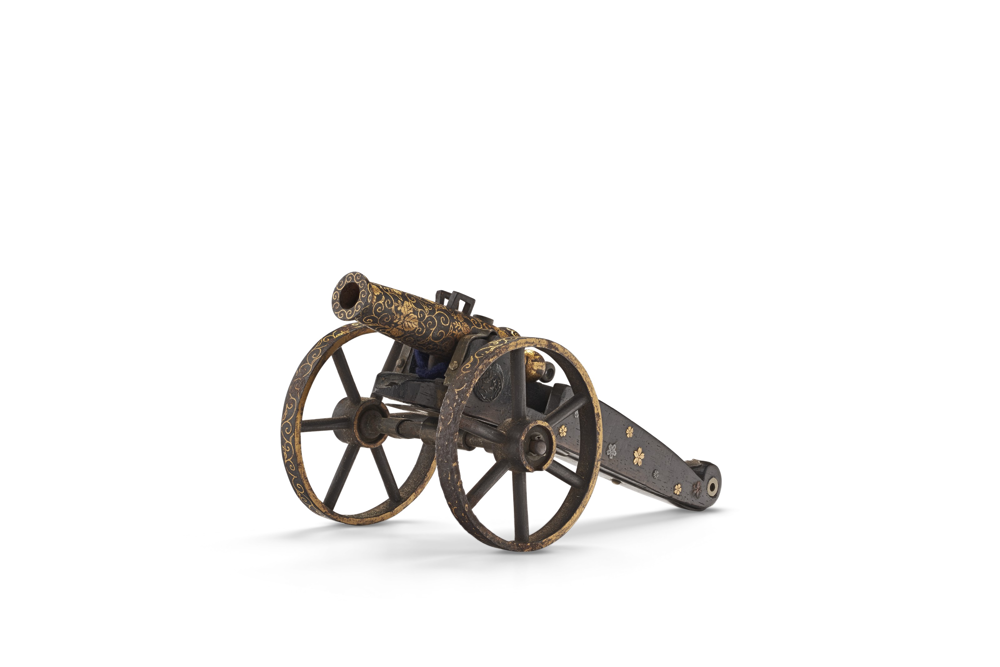 A FINE AND RARE MINIATURE CANNON, JAPAN, LATE EDO PERIOD (19TH CENTURY ...