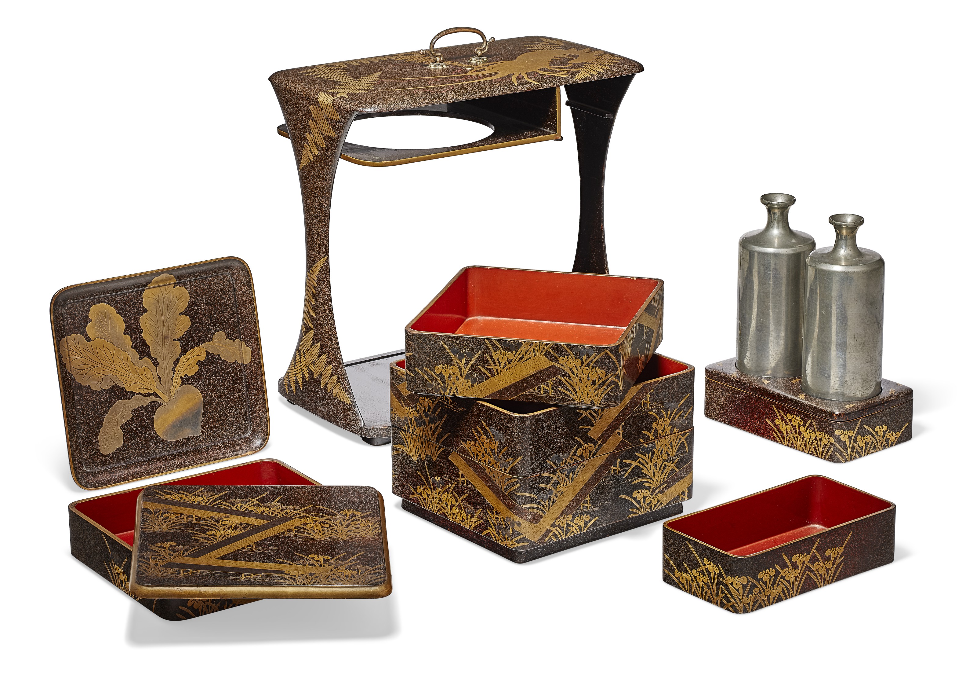 A LACQUER PICNIC SET, JAPAN, LATE EDO PERIOD (19TH CENTURY) | Christie’s