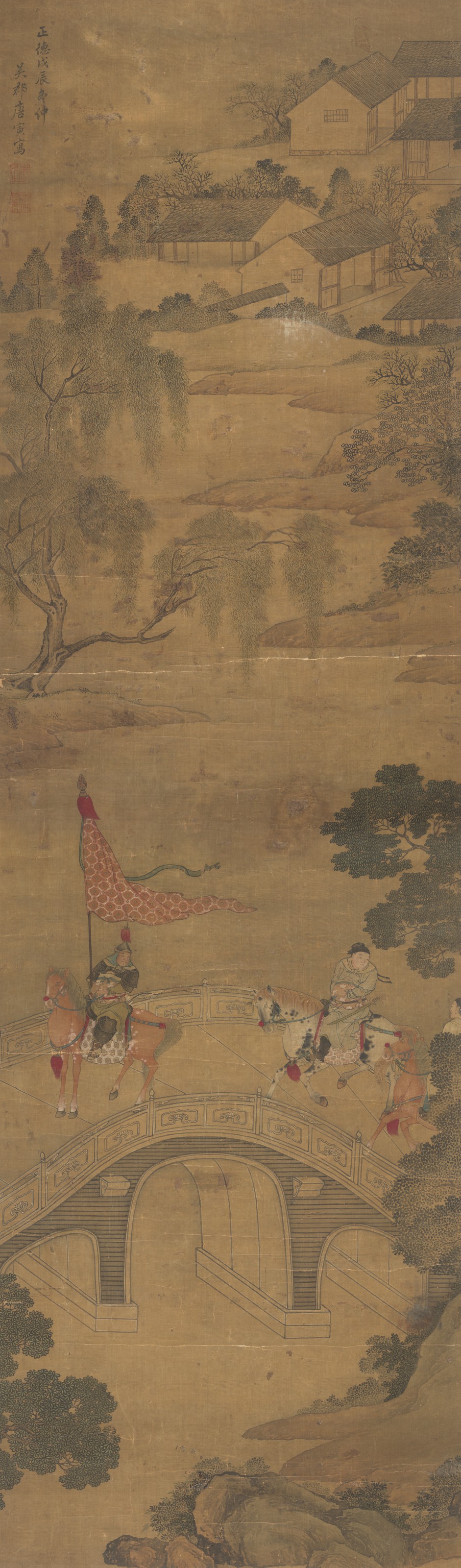 WITH SIGNATURE OF TANG YIN (1470-1523), Riders in Landscape | Christie’s
