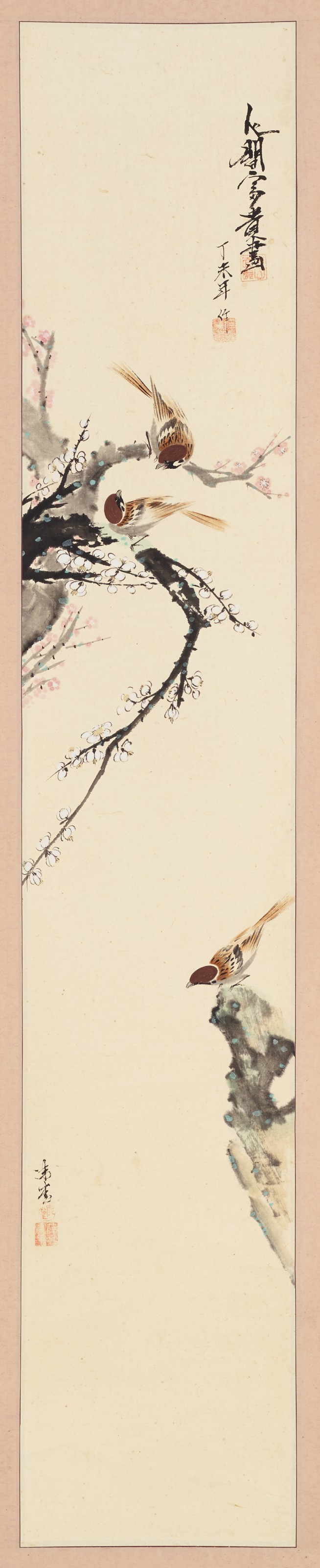 XUE SHOUFENG (19TH-20TH CENTURY), Plum Blossoms and Sparrows | Christie’s