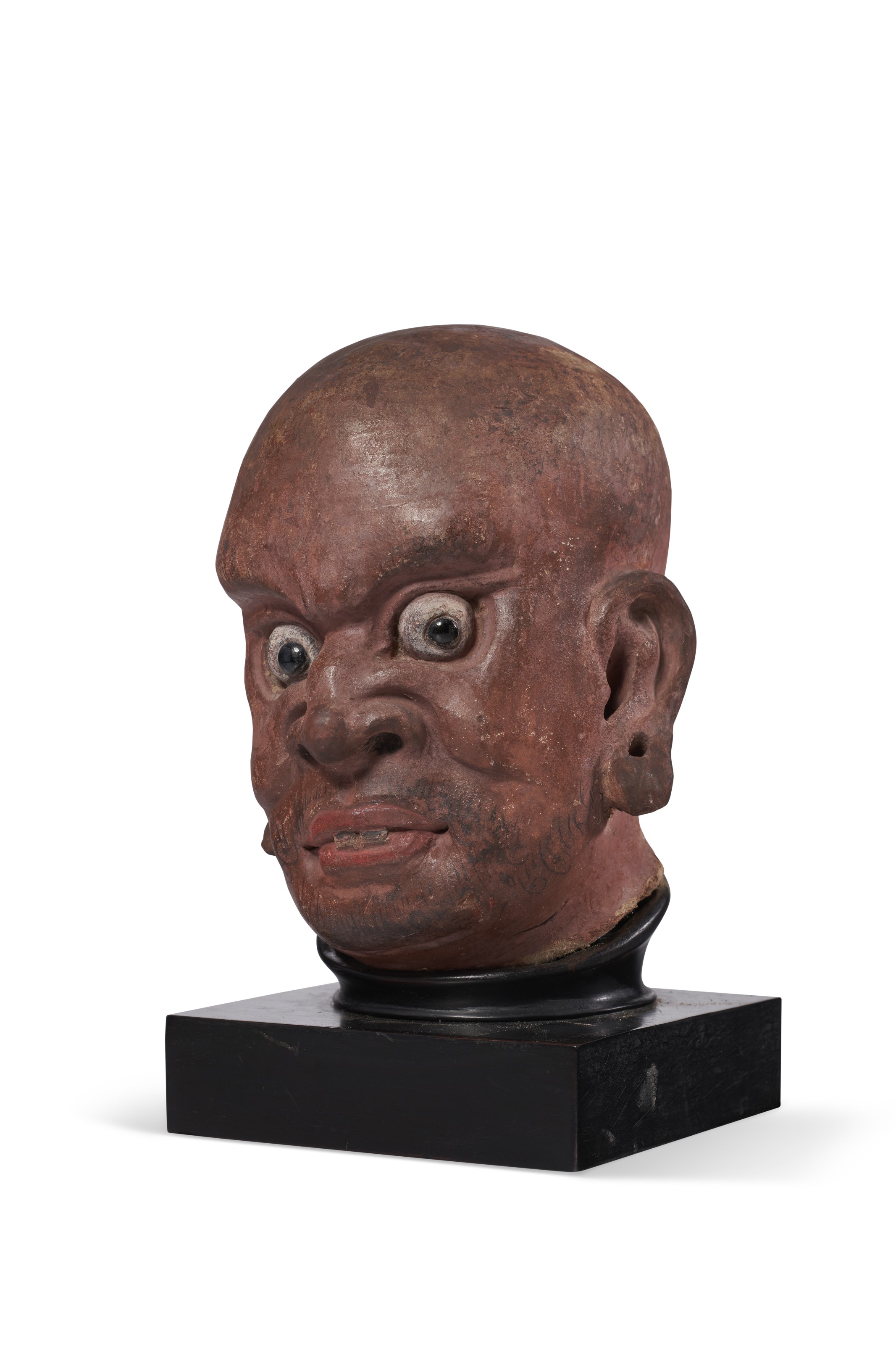 A PAINTED STUCCO HEAD OF A LUOHAN, CHINA, QING DYNASTY (1644-1911 ...