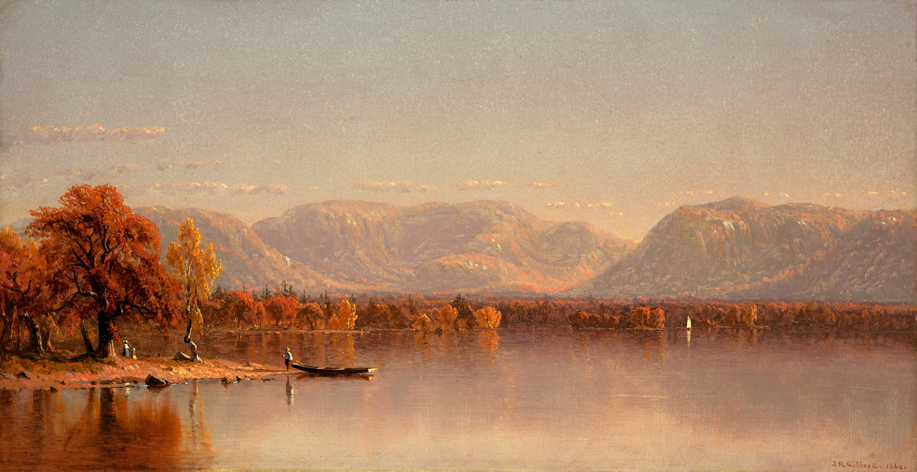SANFORD ROBINSON GIFFORD (1823-1880), Lake Sunapee, New Hampshire ...