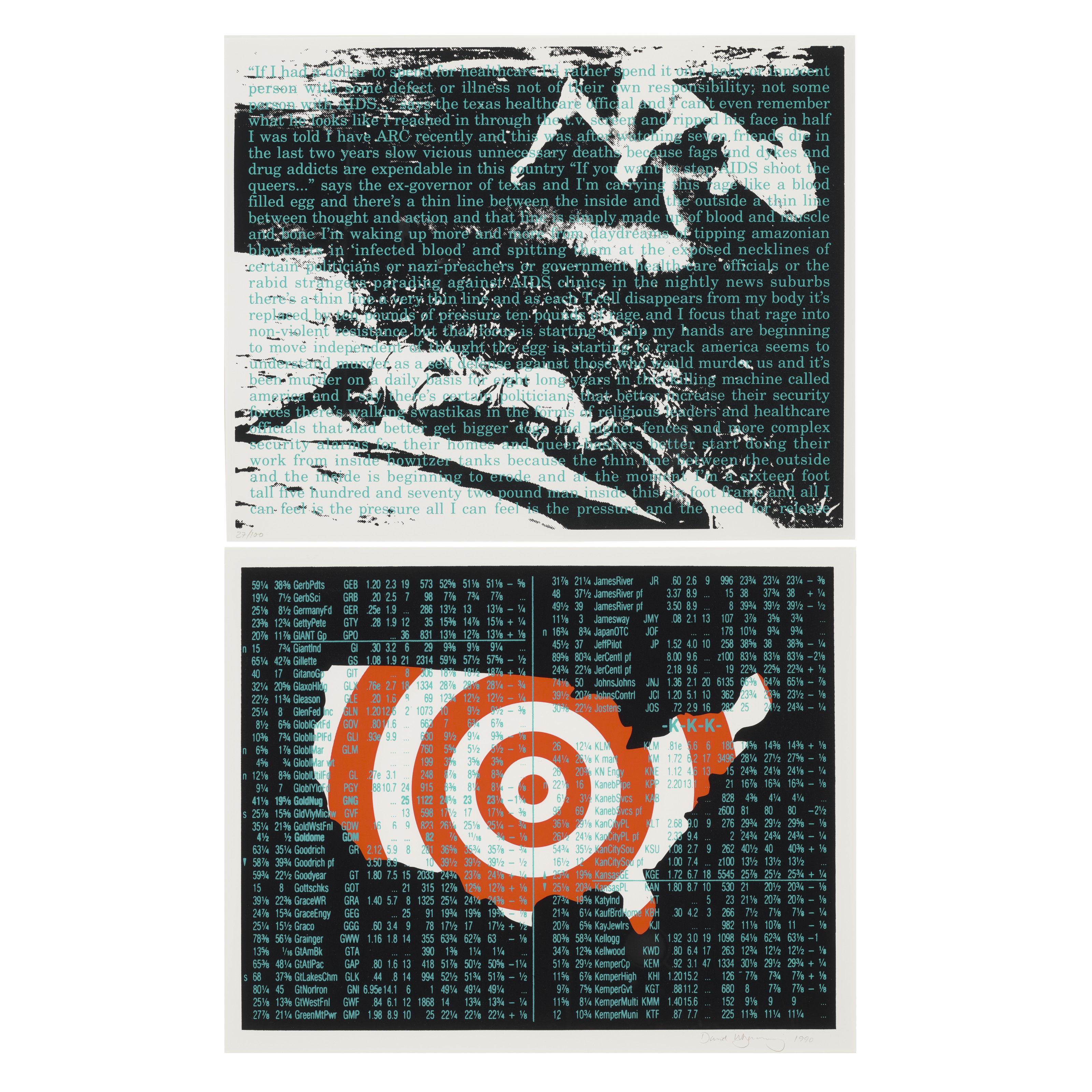 David Wojnarowicz (1954-1992), Untitled (ACT-UP) | Christie’s