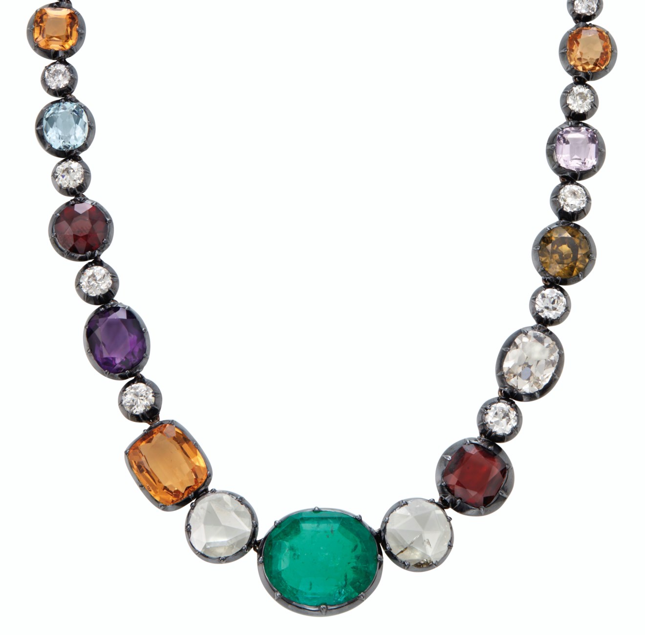 DIAMOND AND MULTI-GEM NECKLACE | Christie's