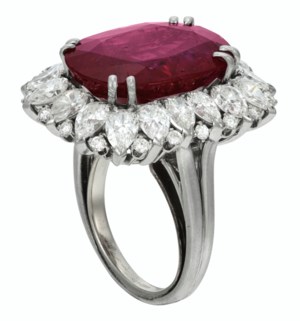 HARRY WINSTON RUBY AND DIAMOND RING | Christie's