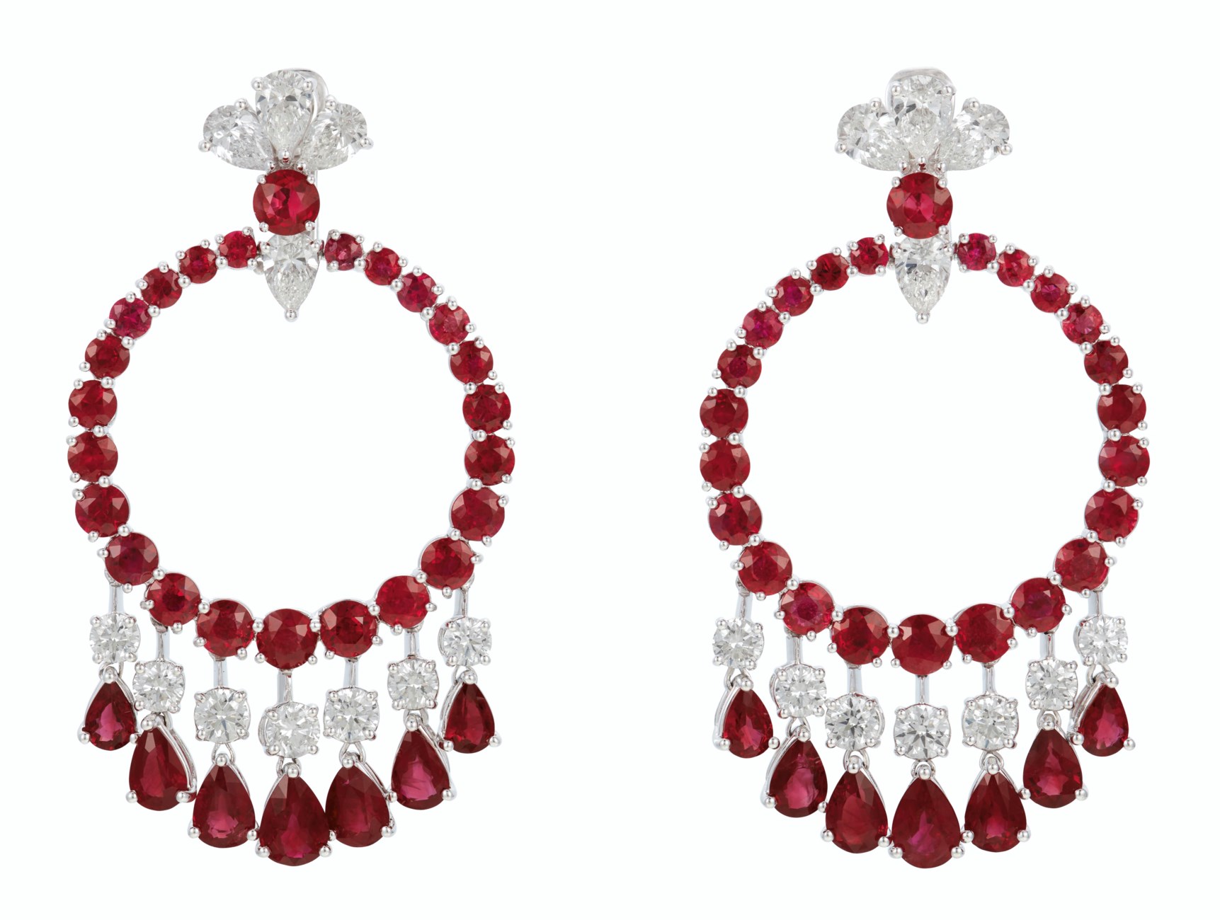 GRAFF RUBY AND DIAMOND 'GYPSY' EARRINGS | Christie's