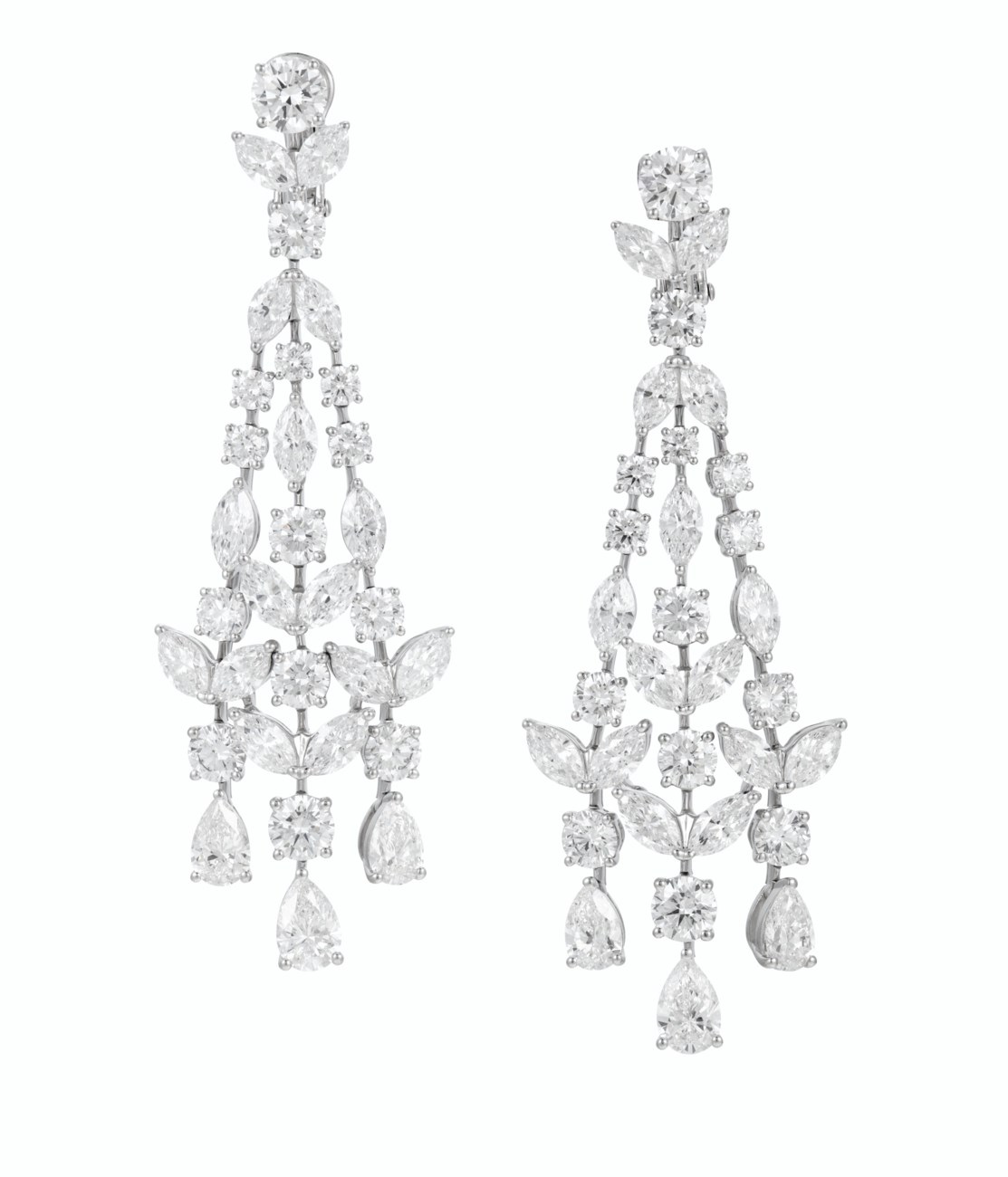 GRAFF DIAMOND 'FAN' EARRINGS | Christie's