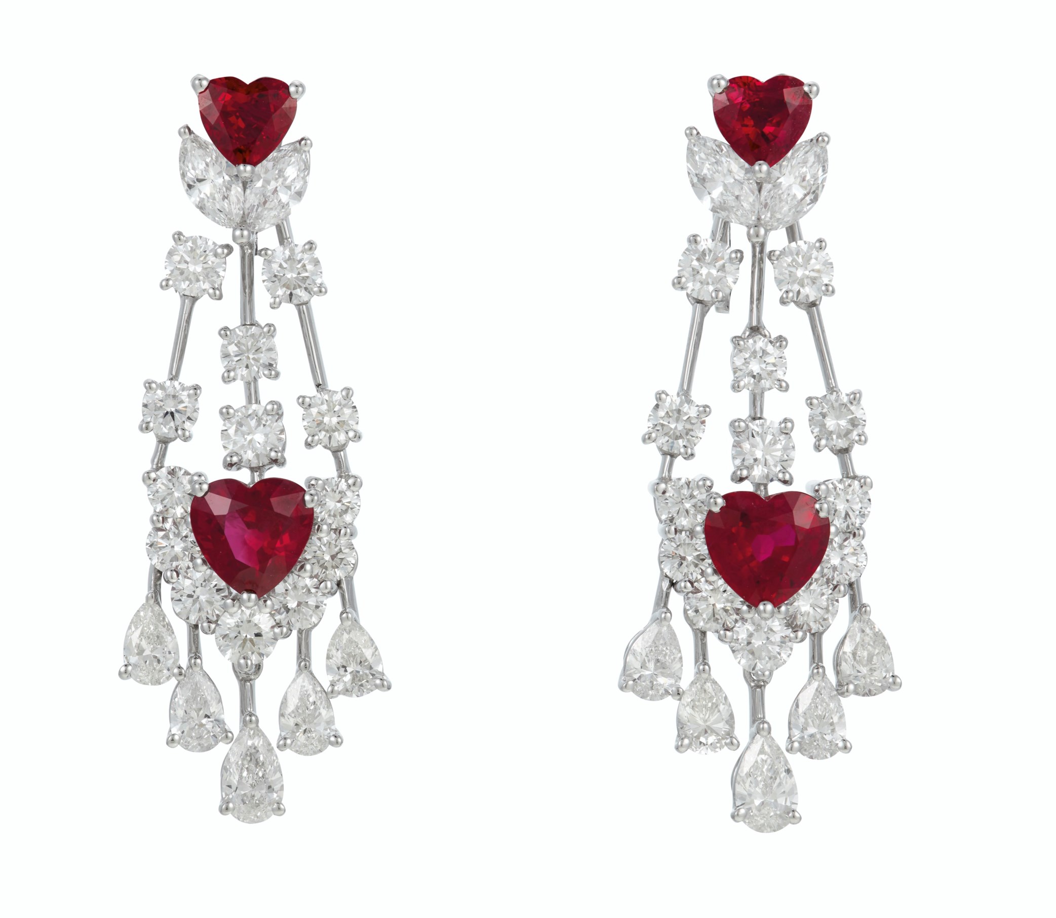 GRAFF RUBY AND DIAMOND EARRINGS | Christie's
