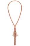 VAN CLEEF & ARPELS PINK SAPPHIRE AND DIAMOND 'ZIP' NECKLACE | Christie's