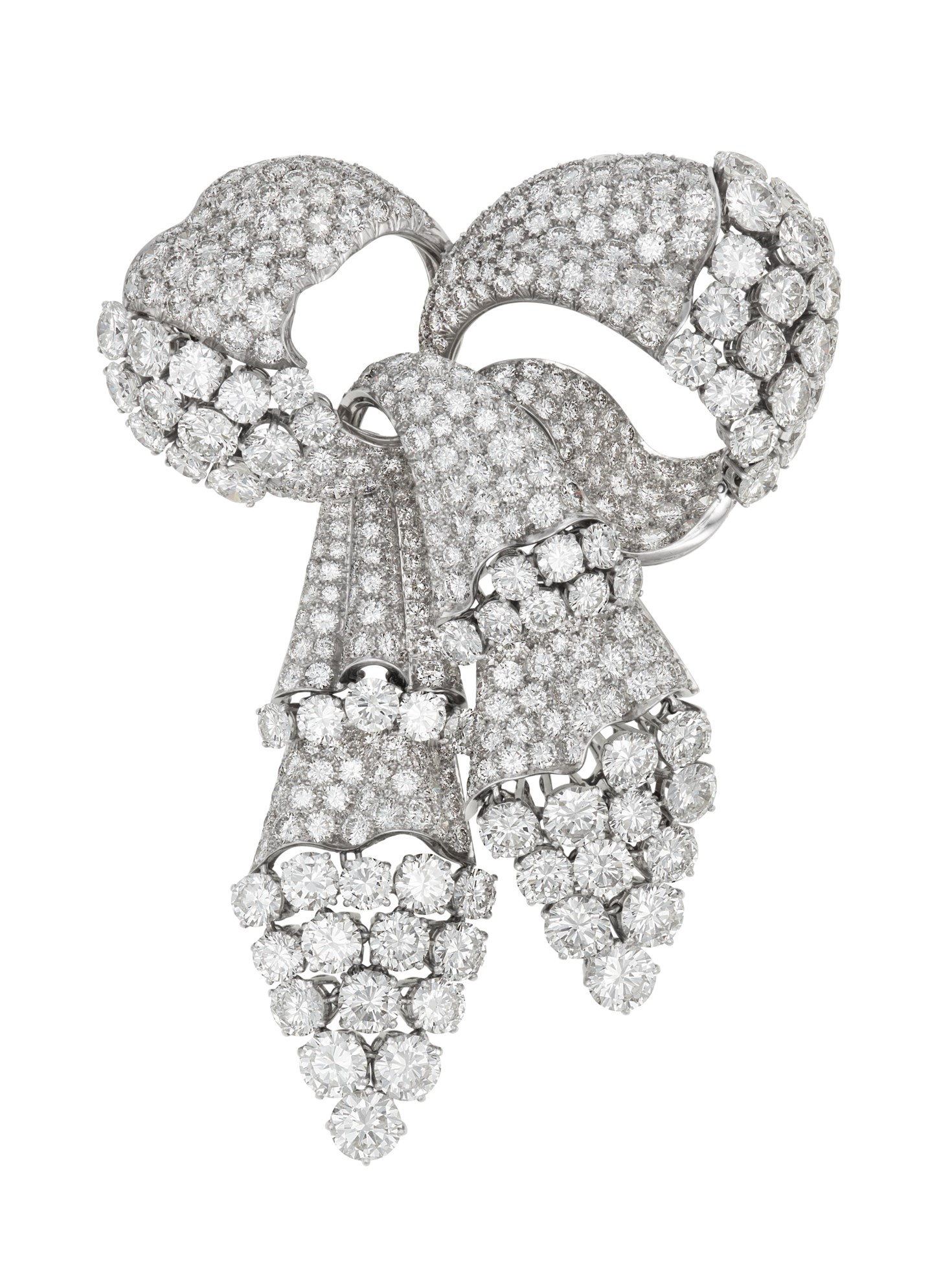 AN ELEGANT BULGARI DIAMOND BOW BROOCH | Christie's