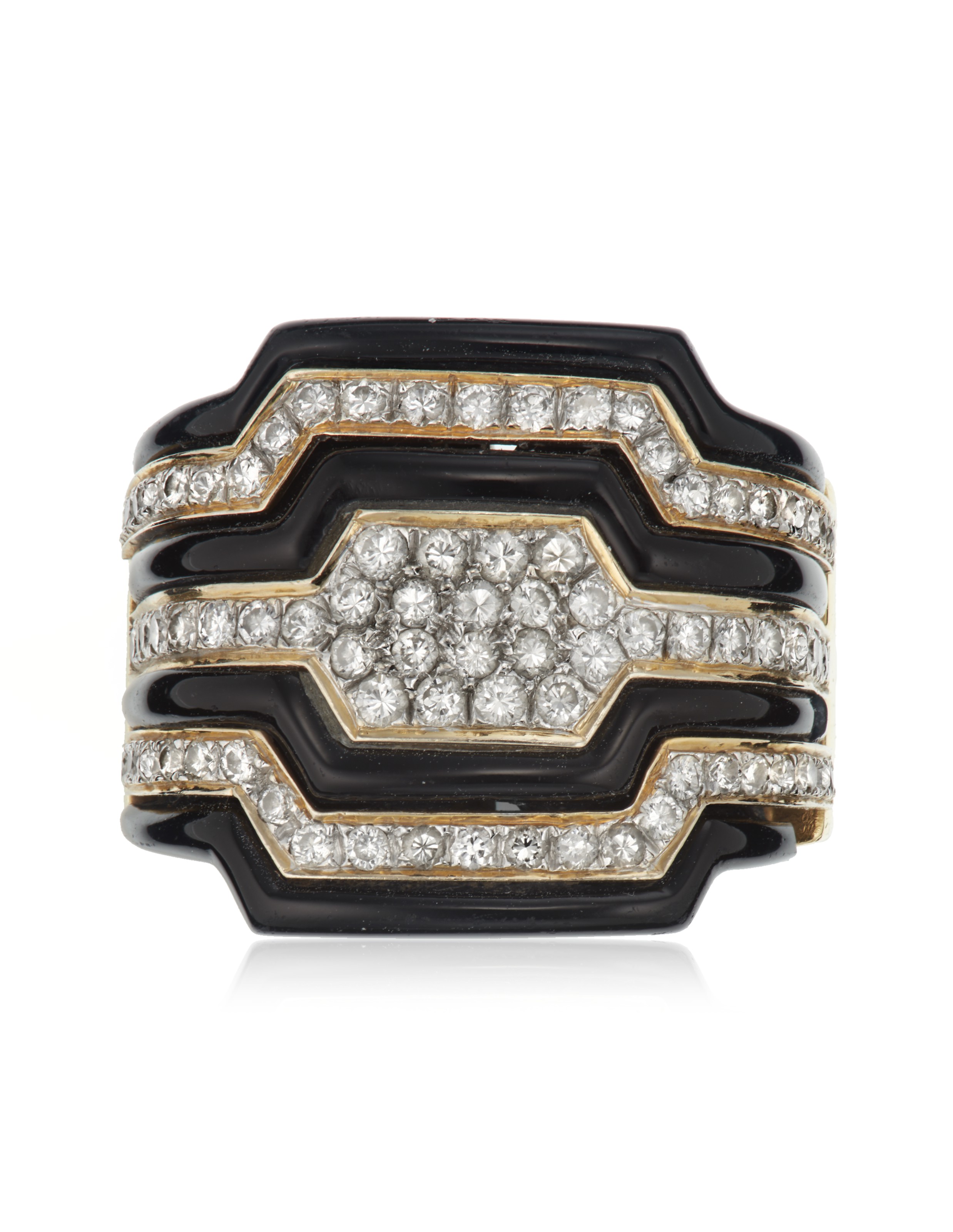 ONYX AND DIAMOND RING, | Christie’s