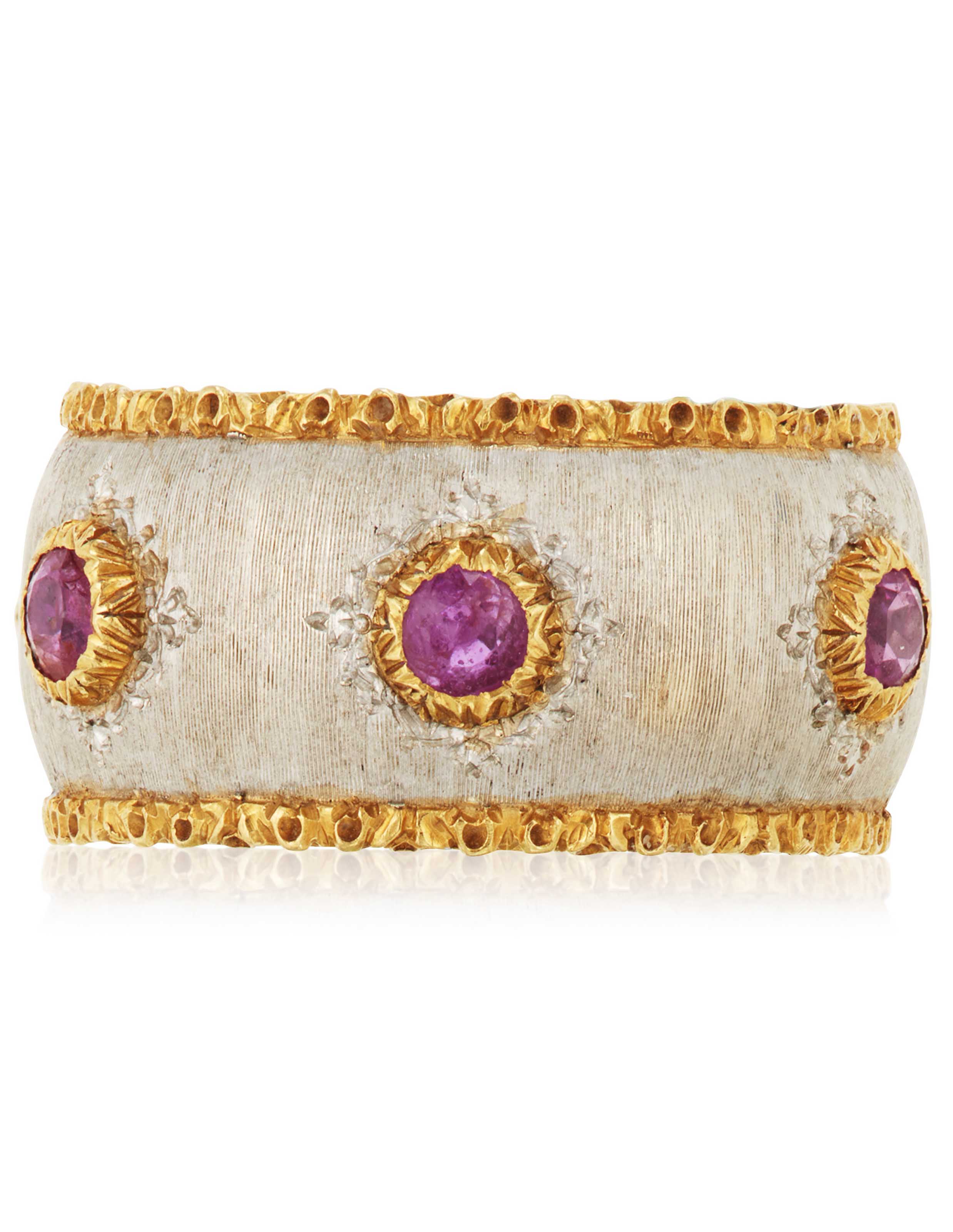 BUCCELLATI RUBY AND TWO-TONE GOLD RING, | Christie’s