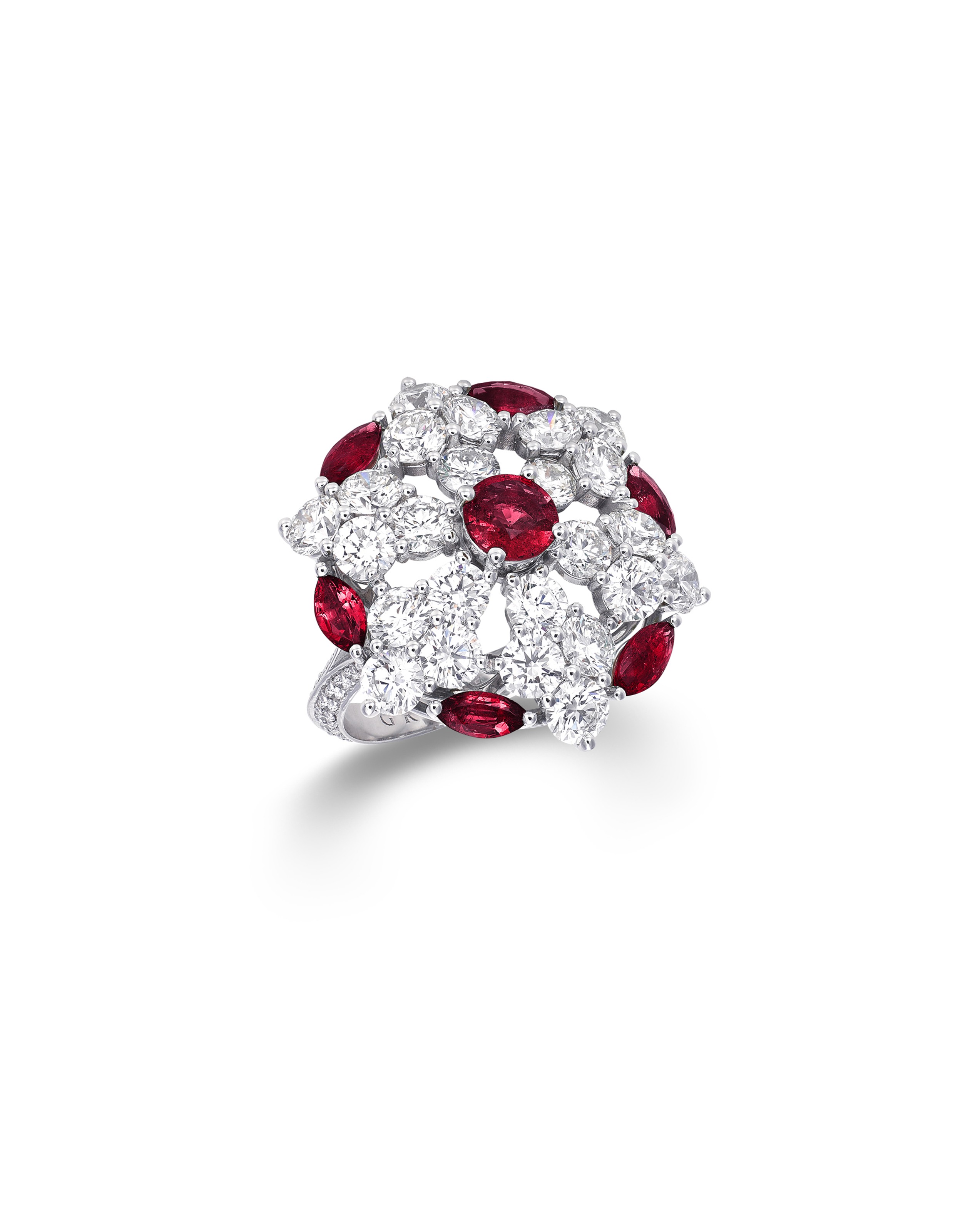 NO RESERVE ~ GRAFF 'SNOWFLAKE' RUBY AND DIAMOND RING, | Christie’s